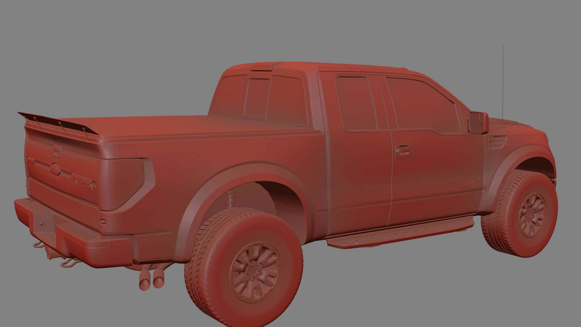 Ford Raptor F150 Realistic 3D Model by gregory989