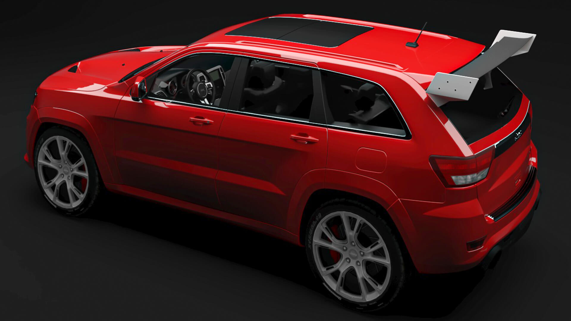 Jeep Grand Cherokee SRT 8 - Realistic 3D Model by gregory989