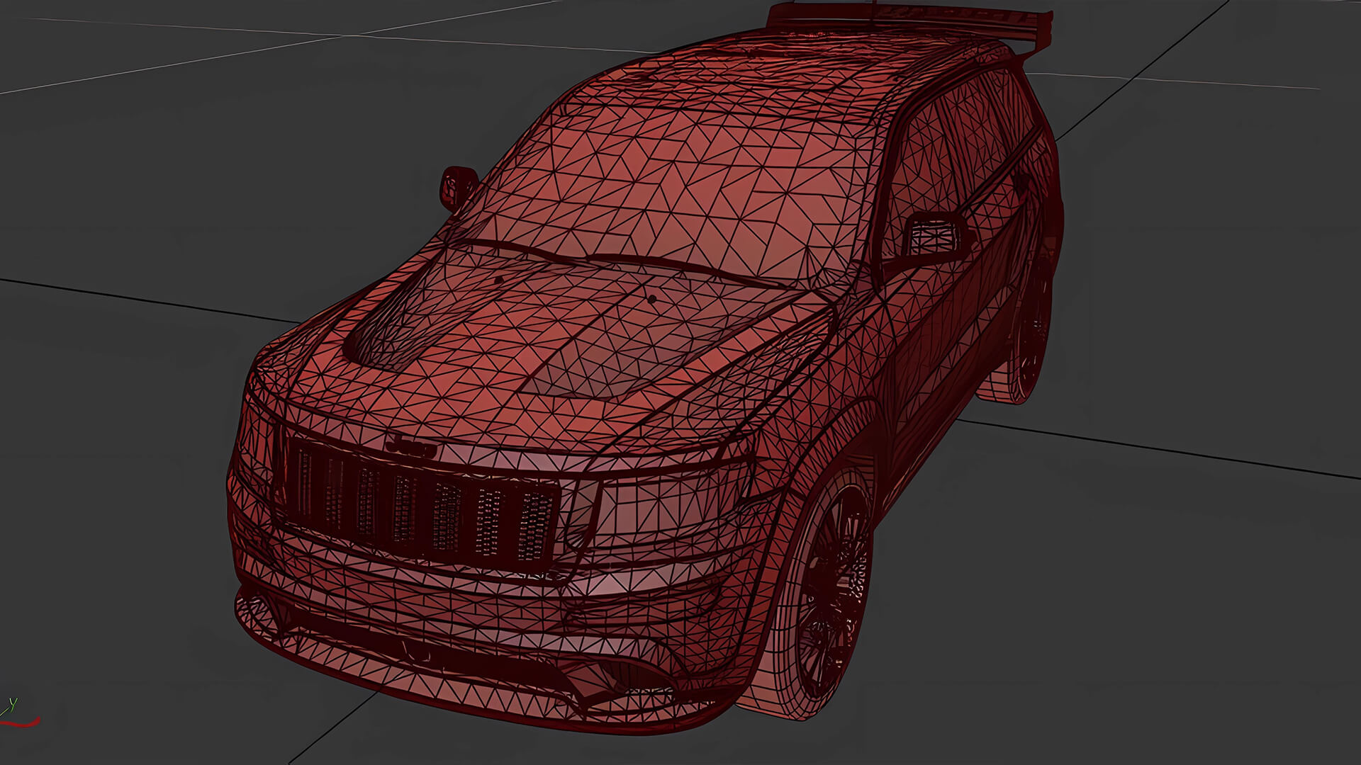 Jeep Grand Cherokee SRT 8 - Realistic 3D Model by gregory989