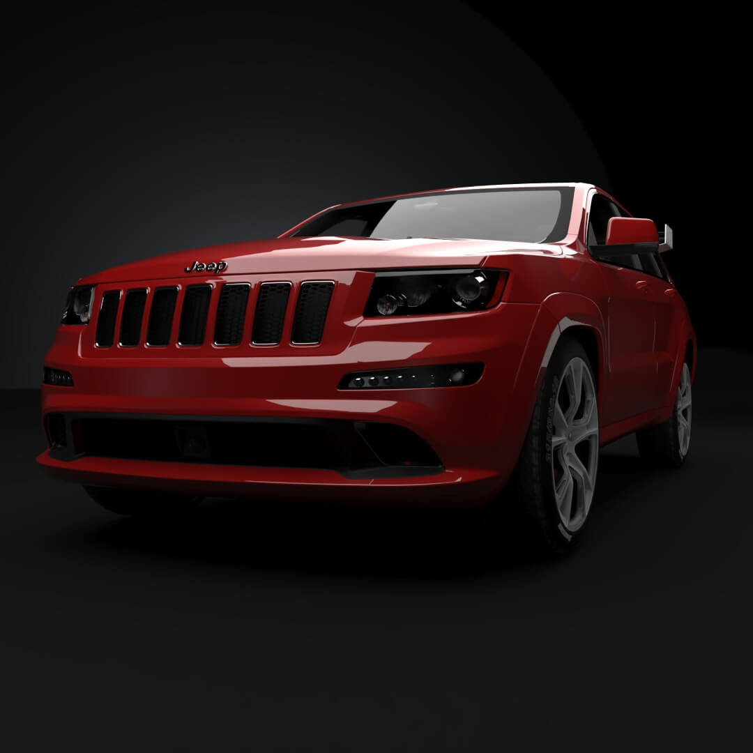 Jeep Grand Cherokee SRT 8 - Realistic 3D Model by gregory989