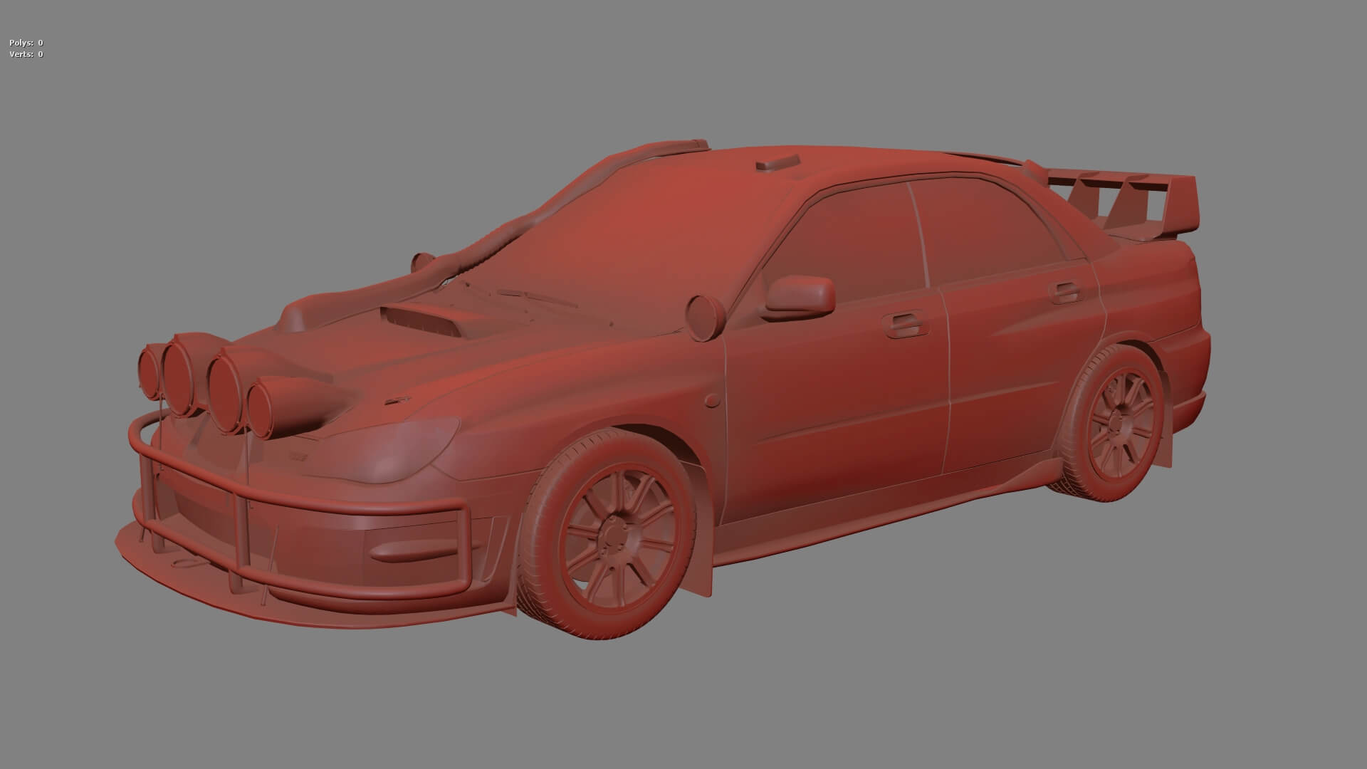 Subaru Impreza WRX STI - 3D Model by gregory989