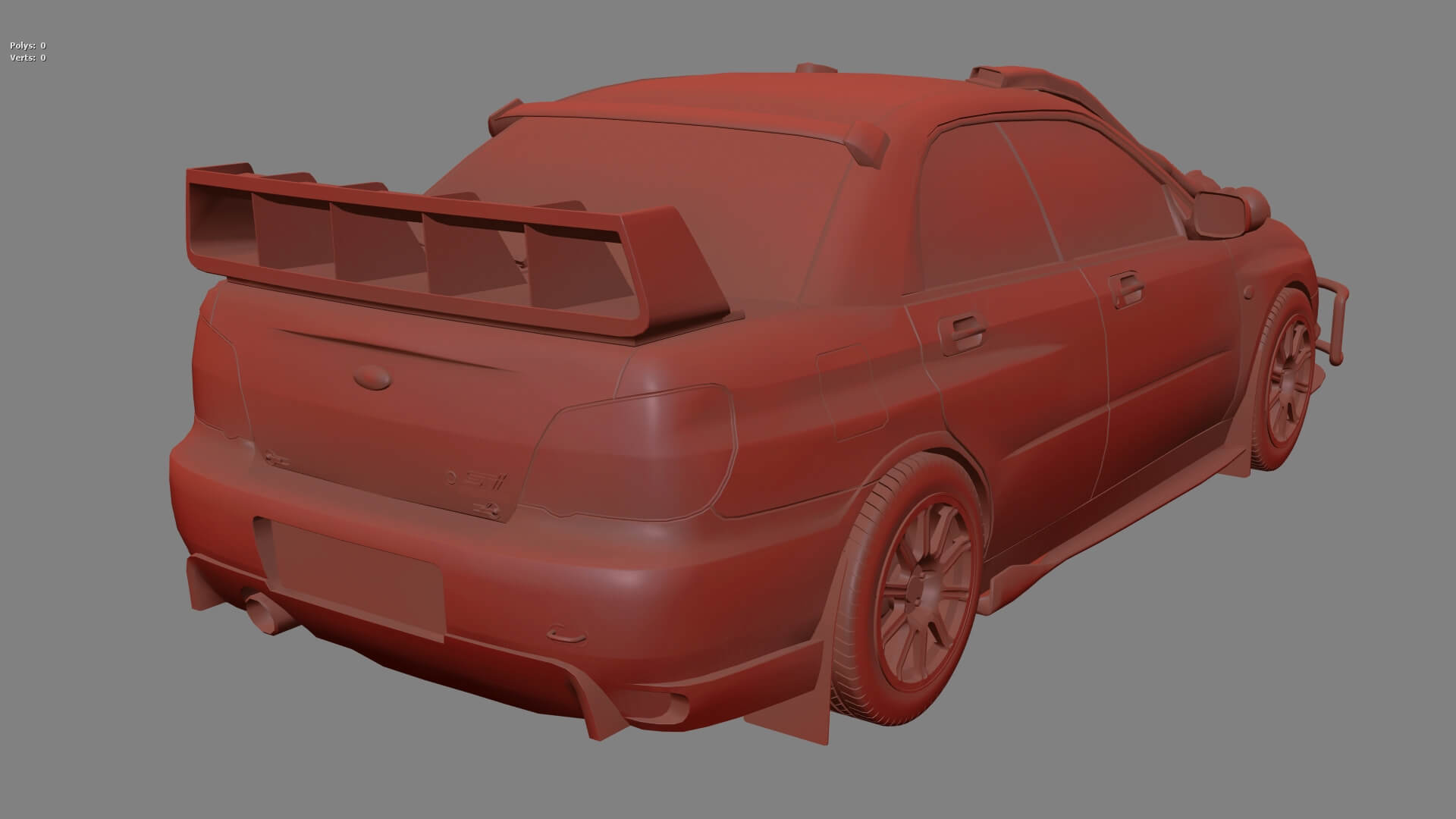 Subaru Impreza WRX STI - 3D Model by gregory989