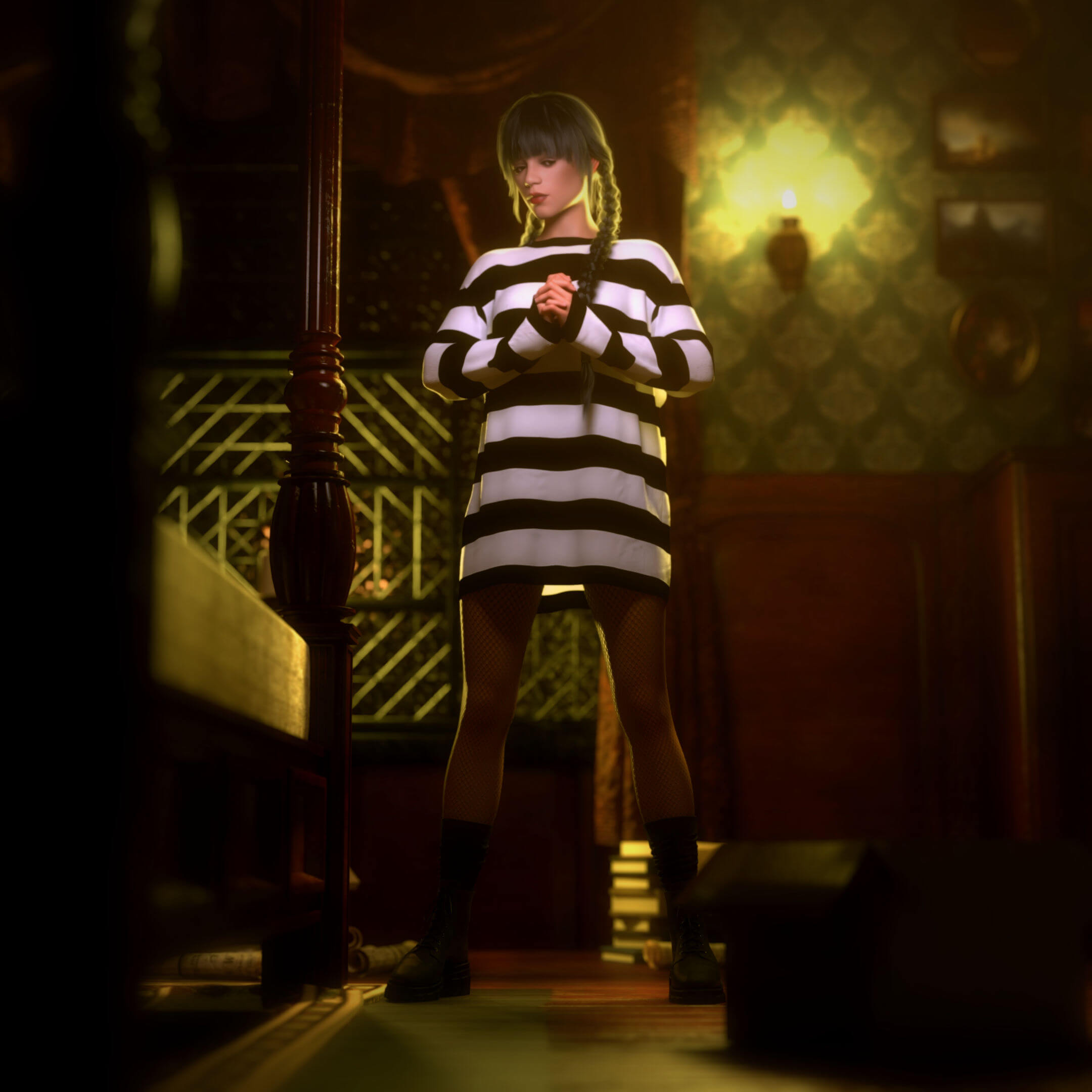 Wednesday 3D Render, Digital Art by Gregx