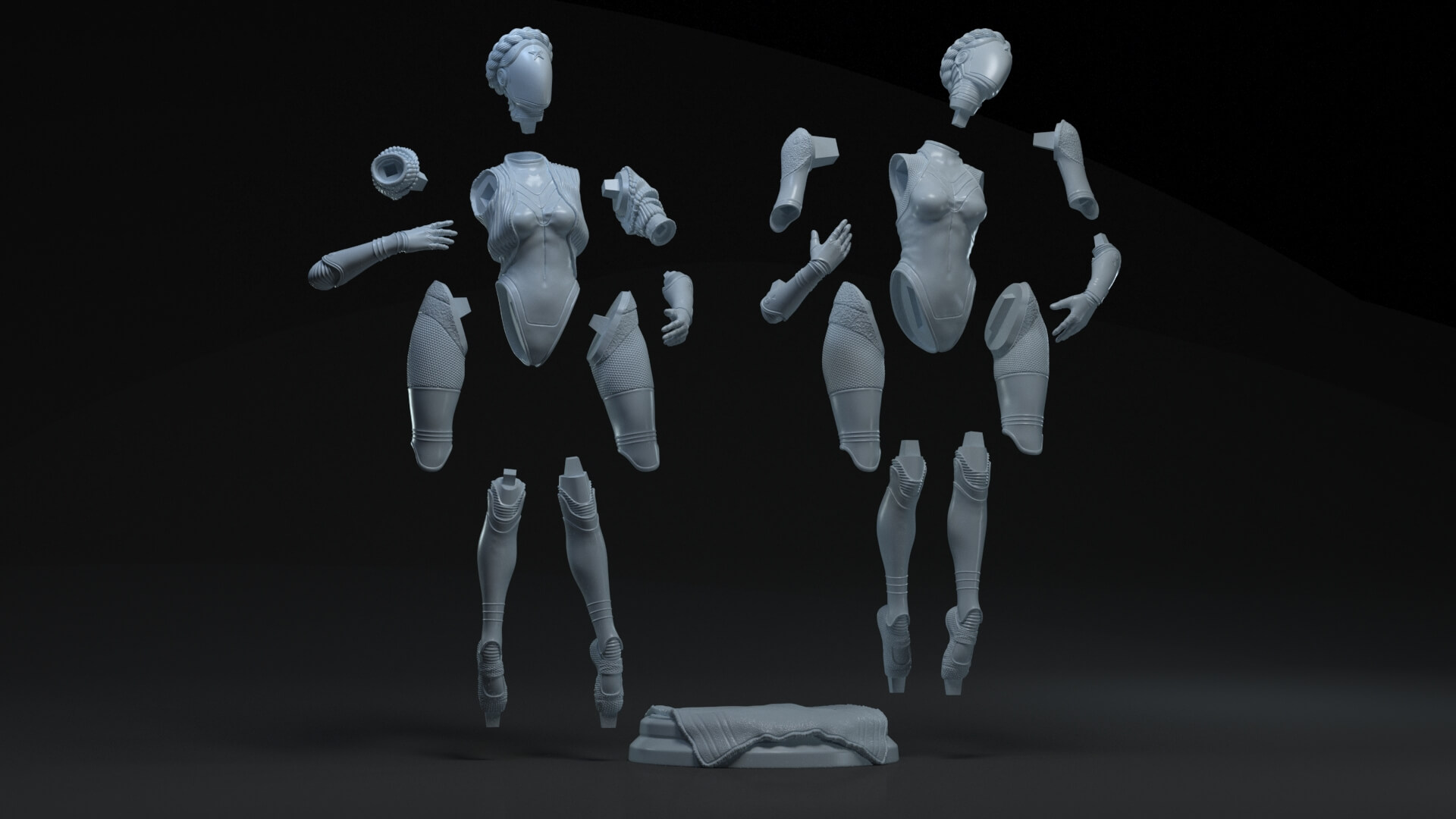 Atomic Heart Twins Ready To Print 3D by GreyCheshire