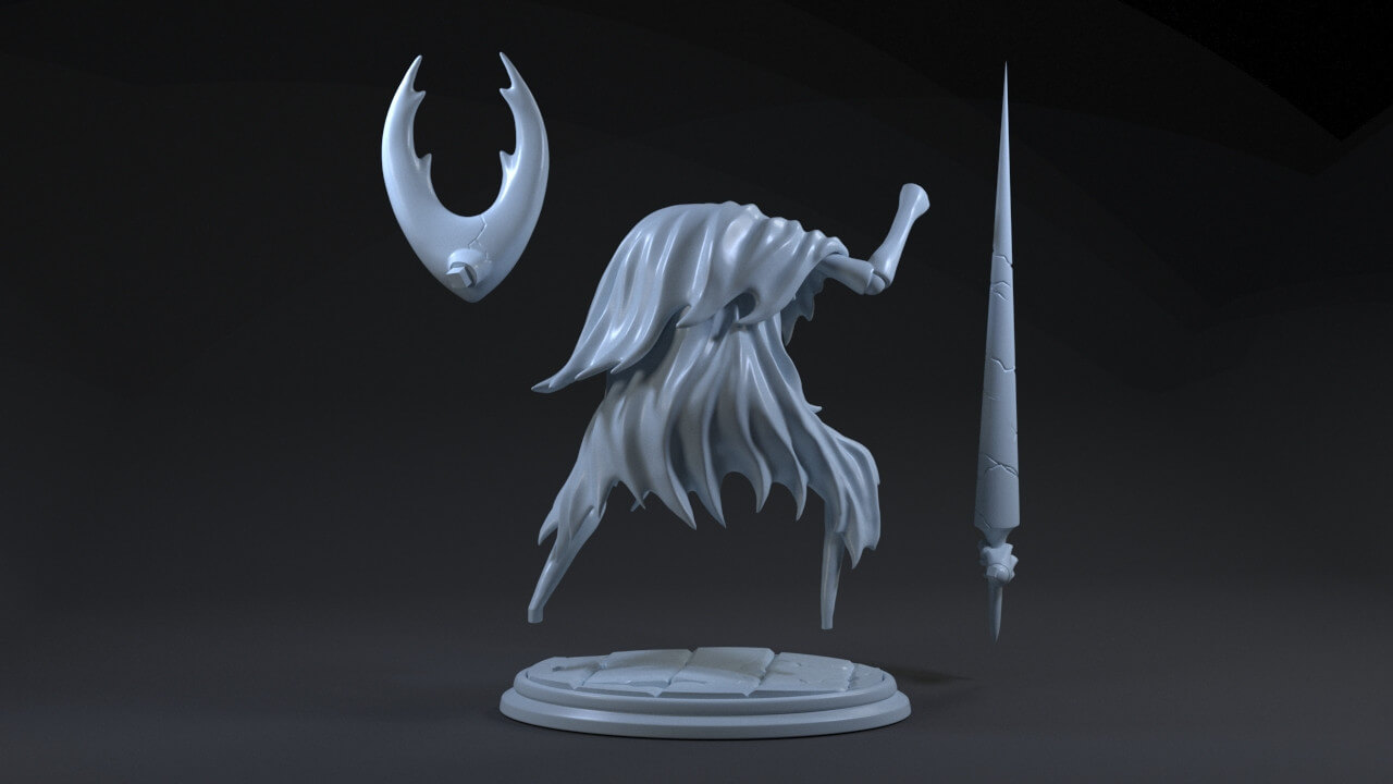 Hollow Knight - 3D Model by GreyCheshire