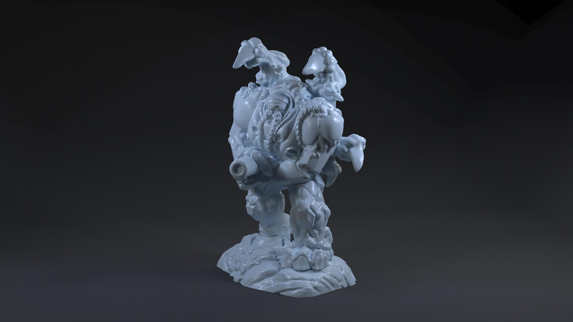 Infested Terran StarCraft - 3D Model by GreyCheshire