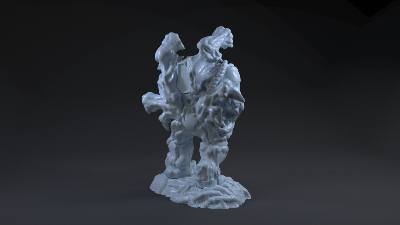 Infested Terran from Starcraft - 3D Print Model by GreyCheshire