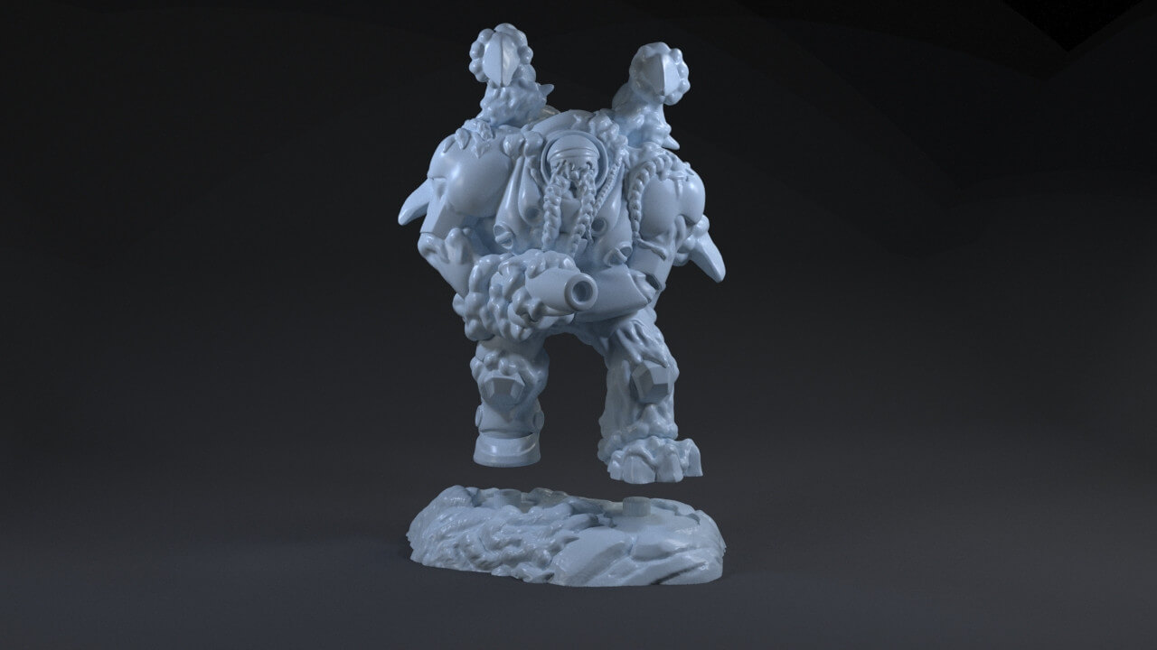 Infested Terran from Starcraft - 3D Print Model by GreyCheshire