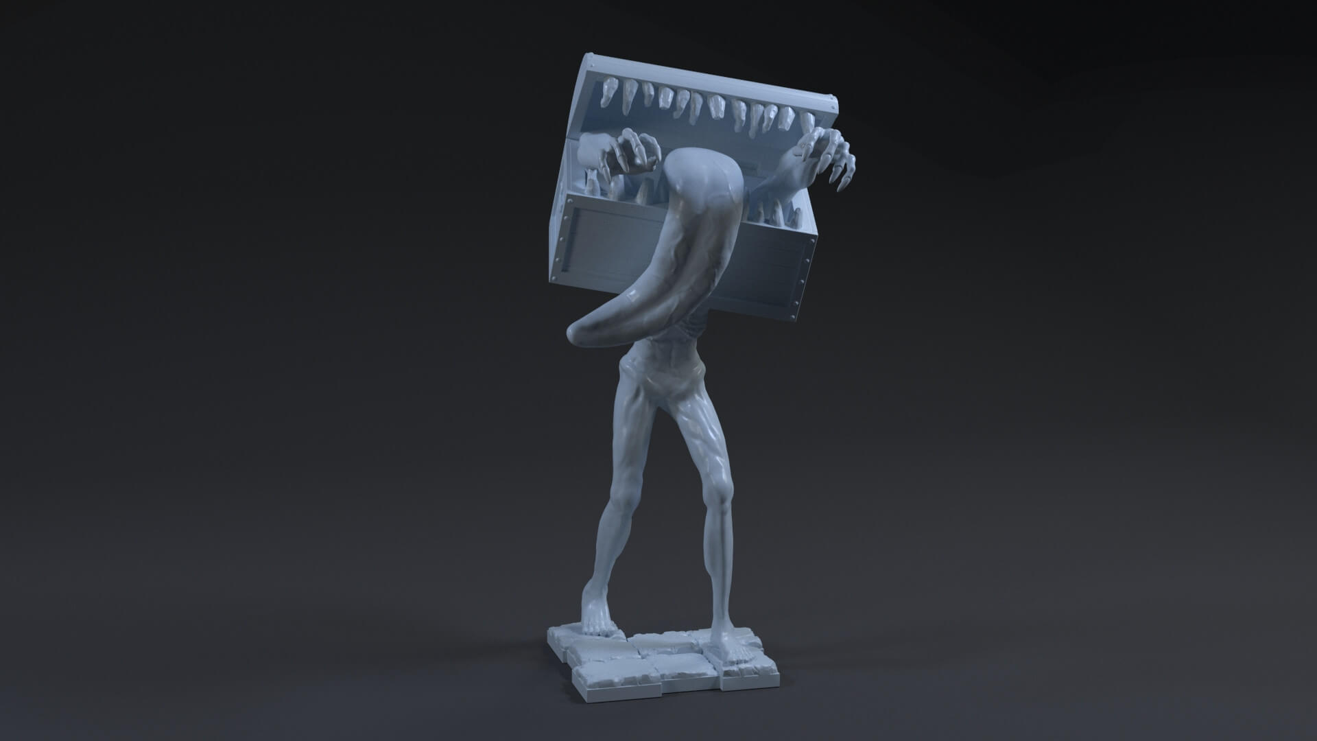Mimic Dark Souls - Print Ready 3D Model by GreyCheshire