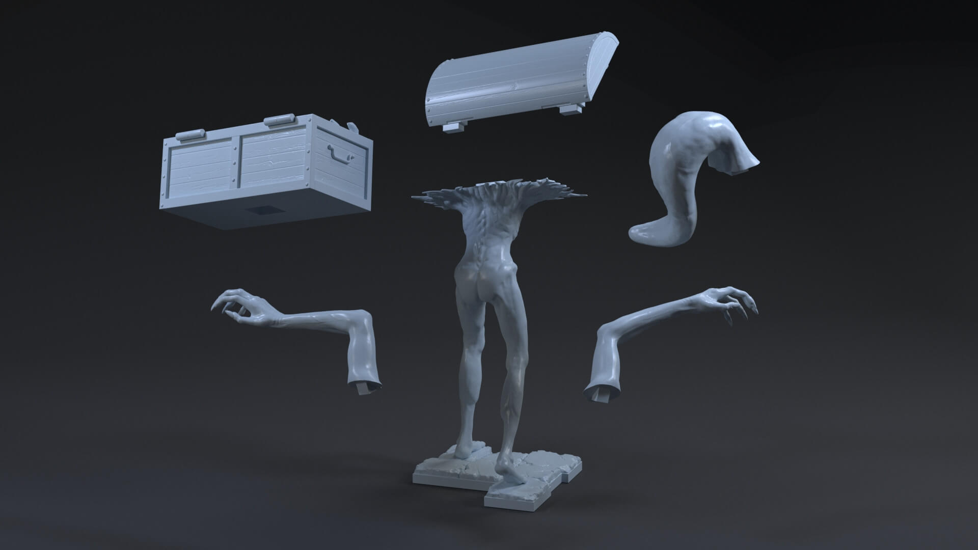 Mimic Dark Souls - 3D Model by GreyCheshire