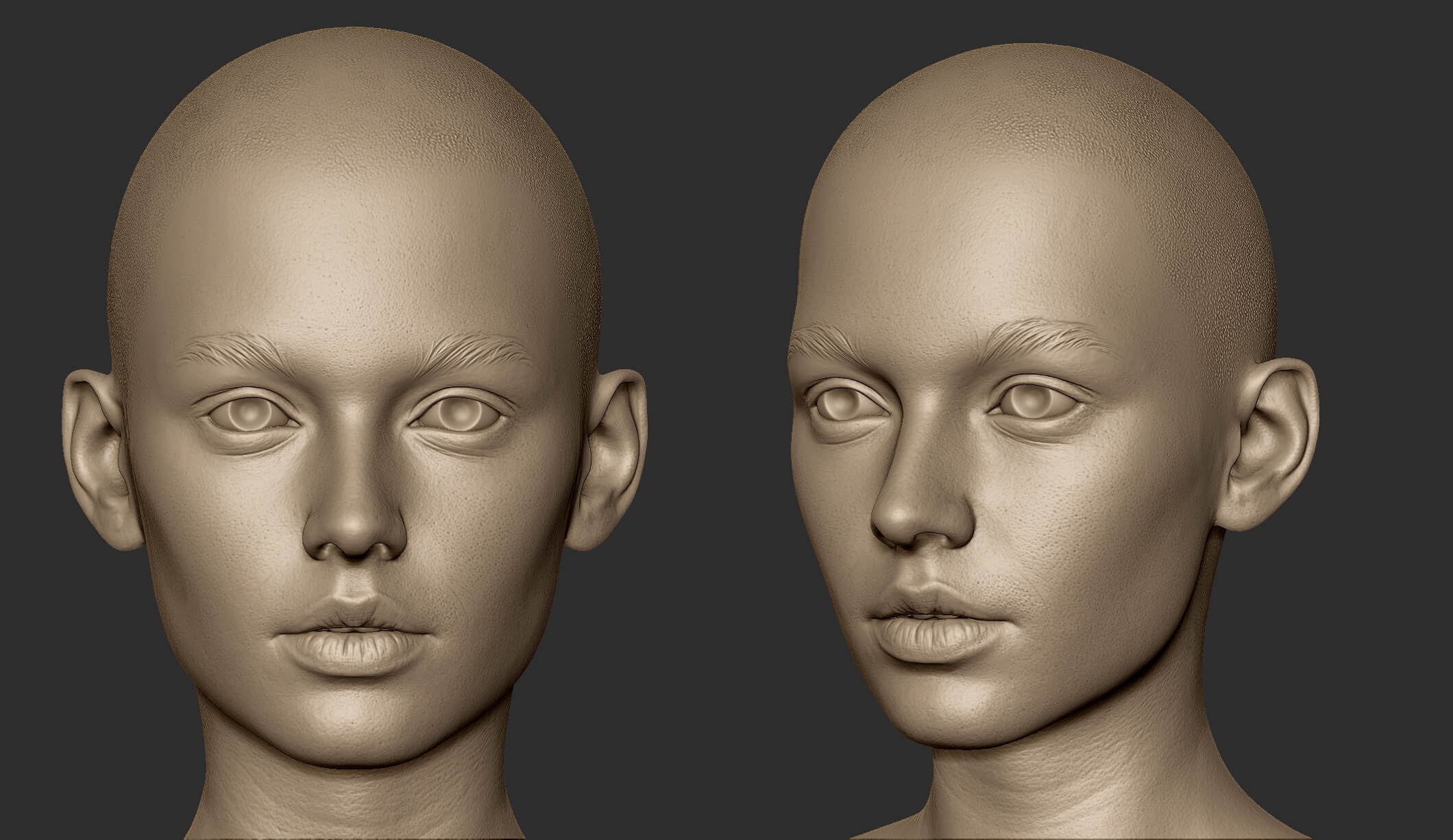 3D Printable Female Head 15 by grihaos001