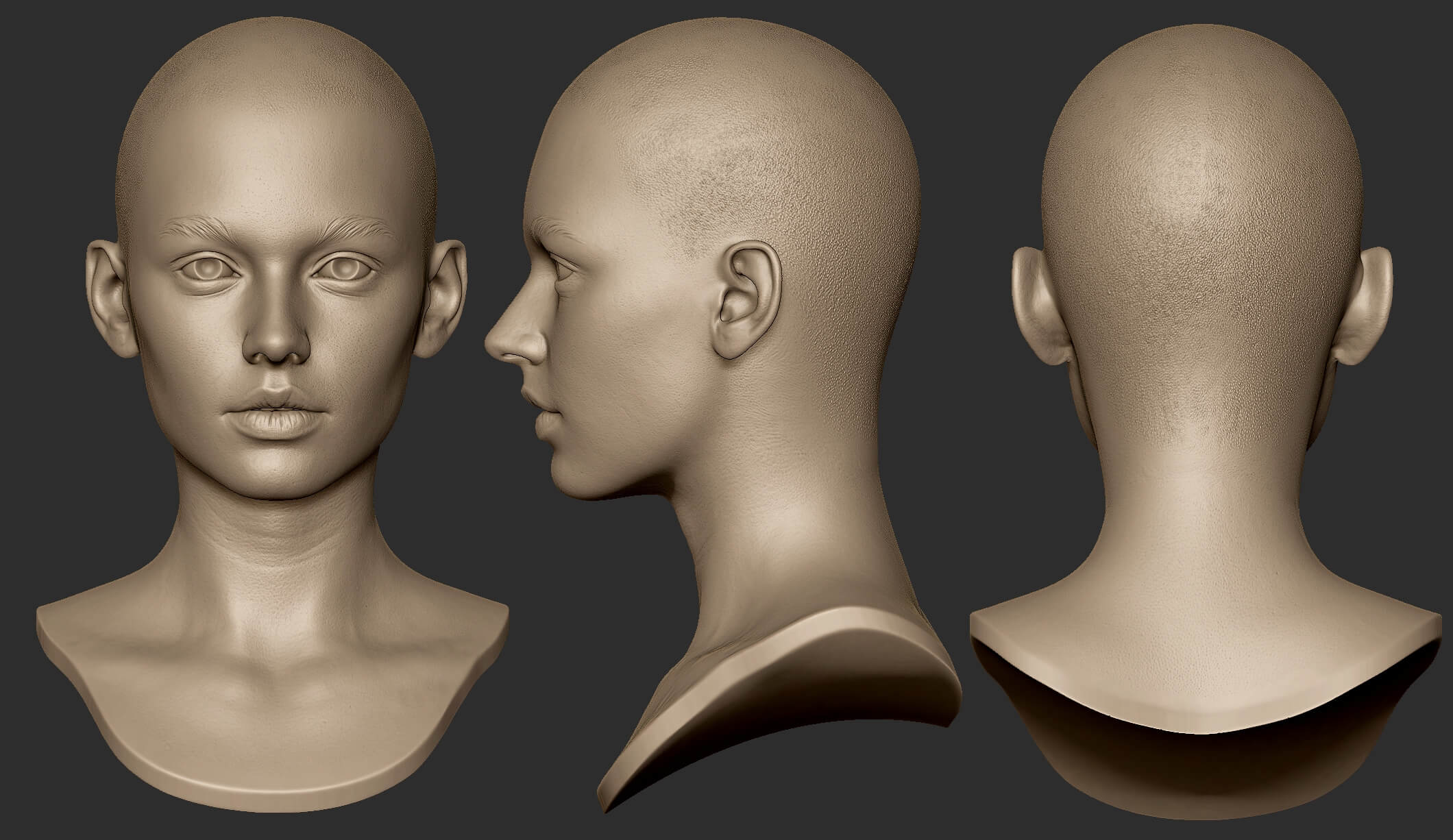 3D Printable Female Head 15 by grihaos001