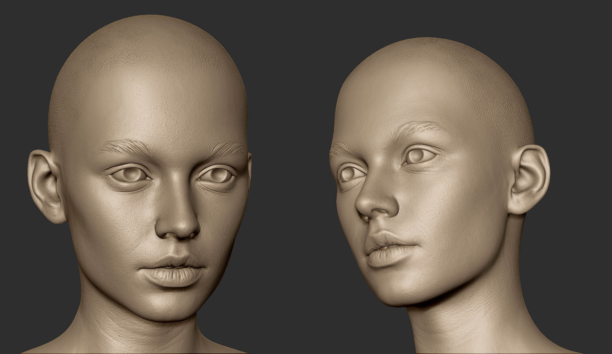 3D Printable Female Head 15 by grihaos001