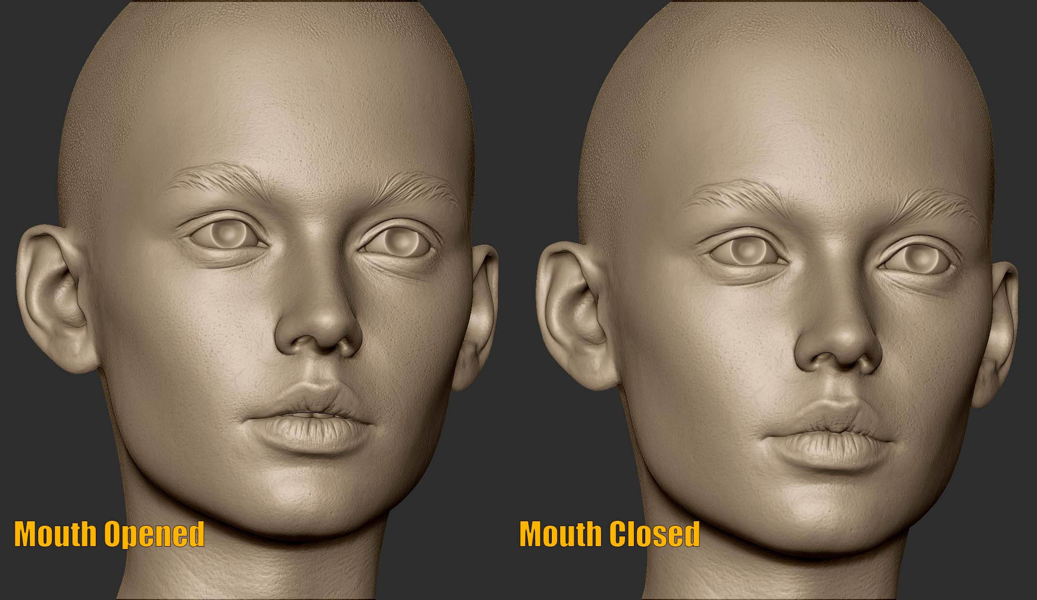 3D Printable Female Head 15 by grihaos001