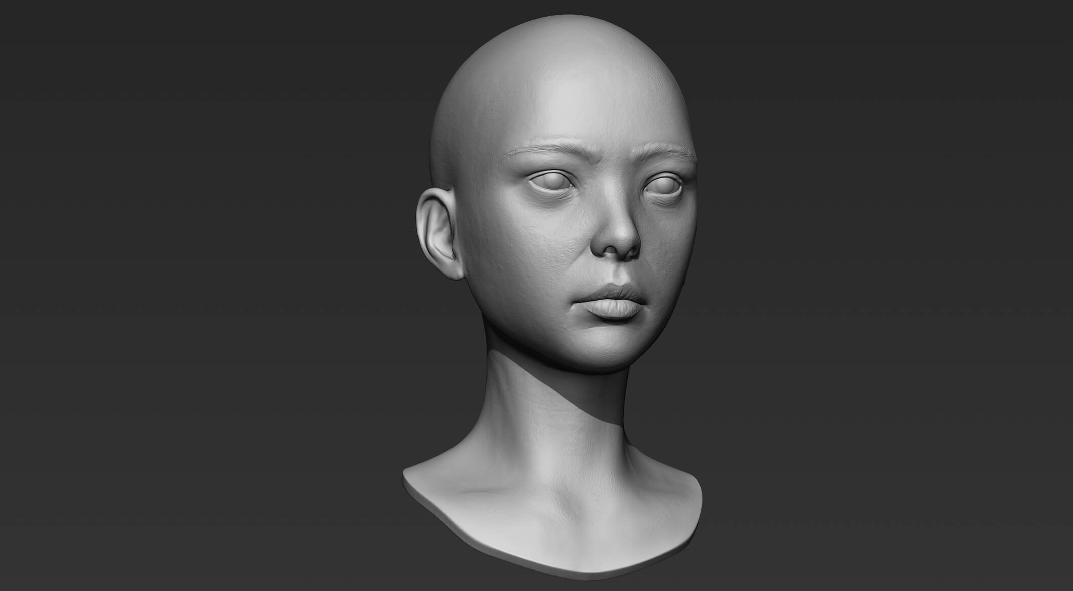 3D Printable Female Head 2 by grihaos001