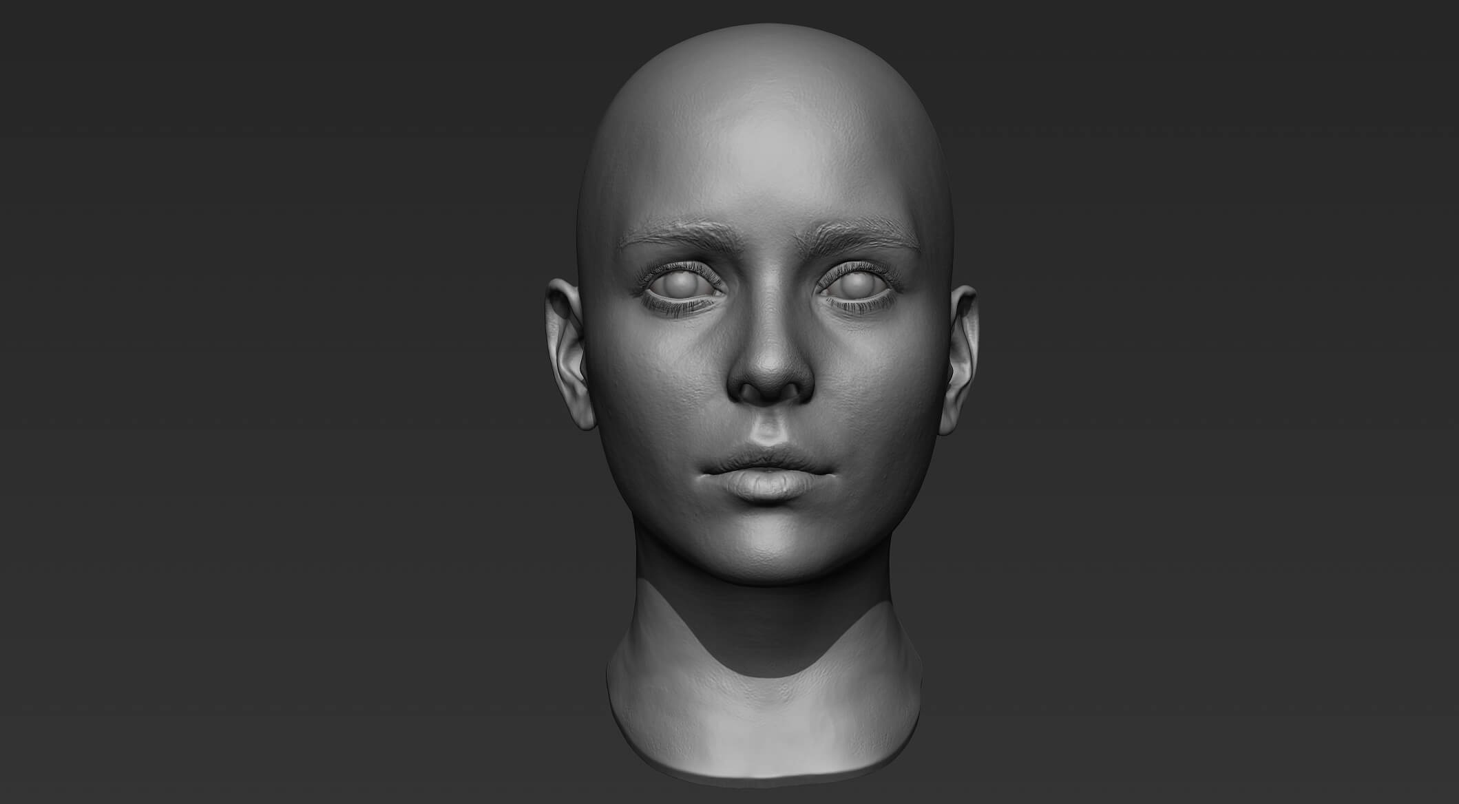 3D Printable Female Head 3 by grihaos001
