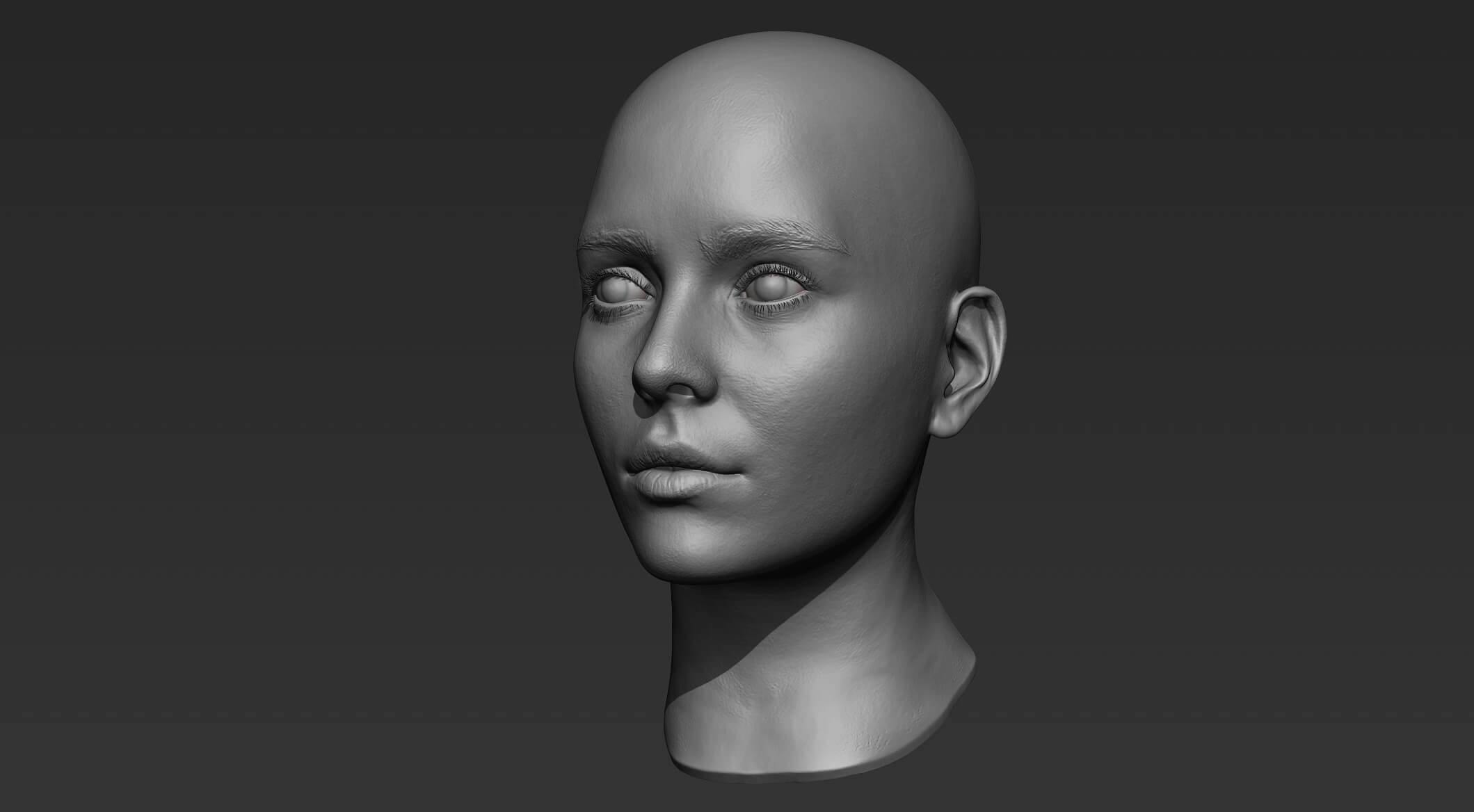 3D Printable Female Head 3 by grihaos001