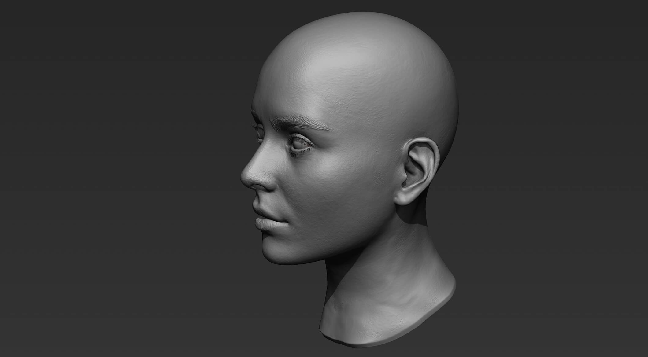3D Printable Female Head 3 by grihaos001