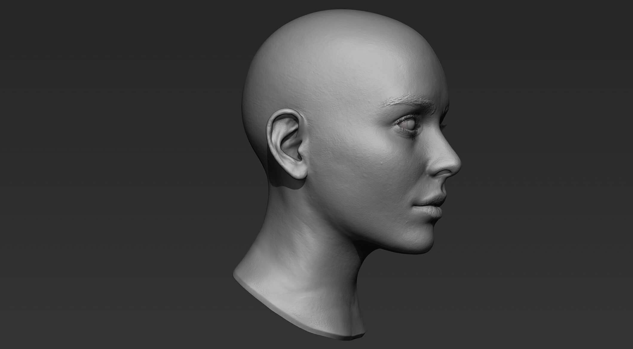 3D Printable Female Head 3 by grihaos001