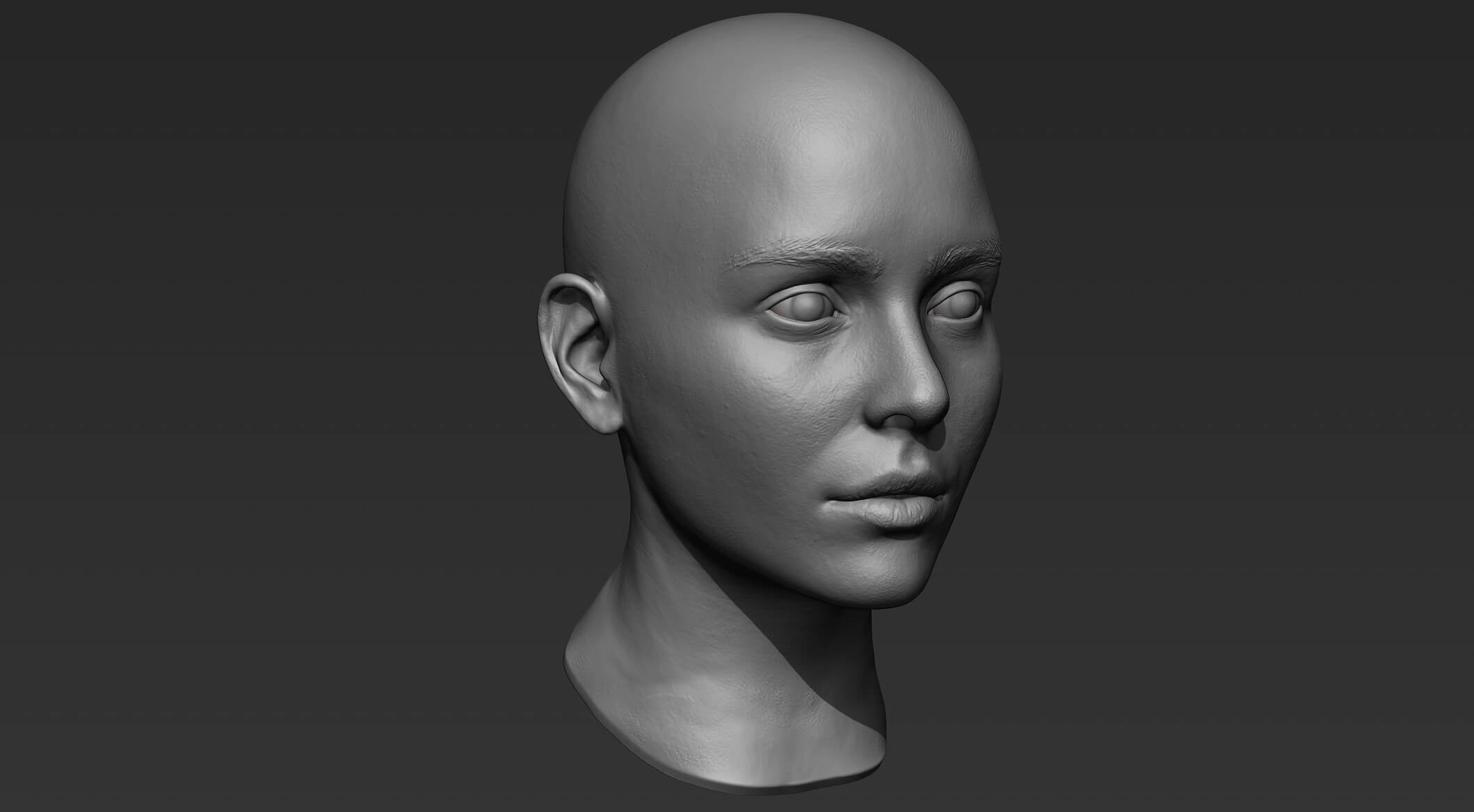 3D Printable Female Head 3 by grihaos001