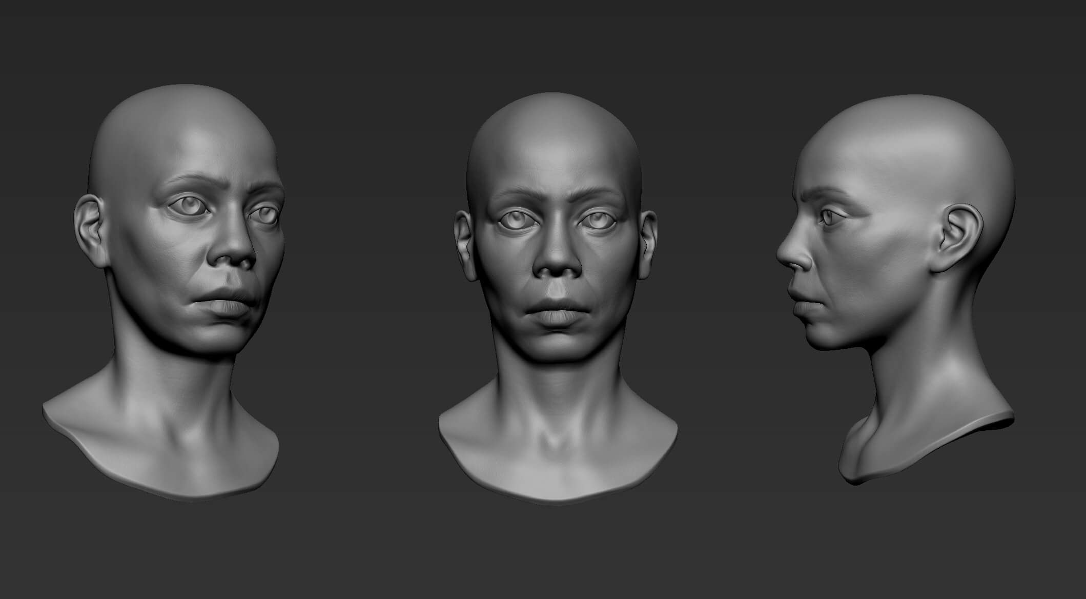 3D Printable Female Head 4 by grihaos001