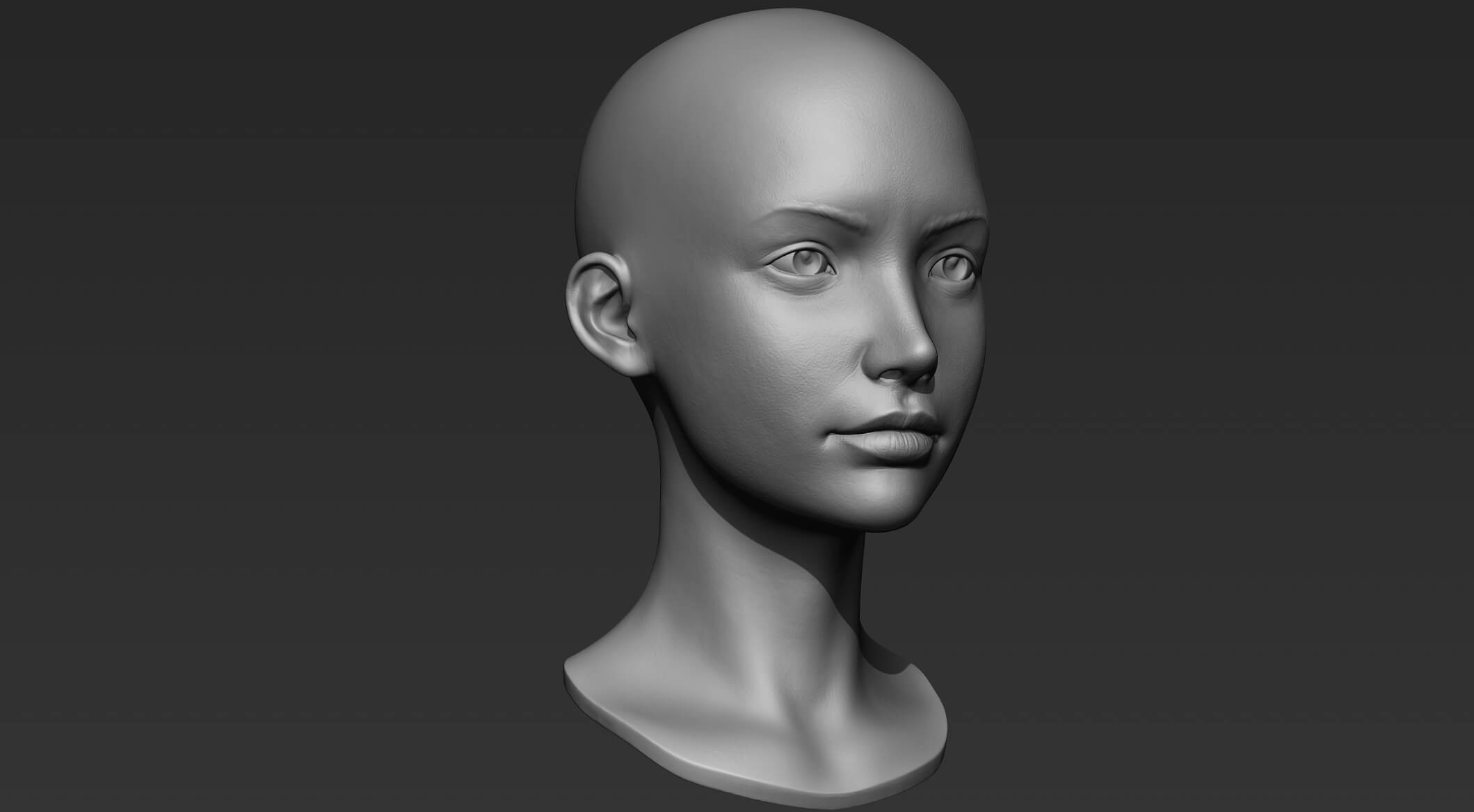 3D Printable Female Head 5 by grihaos001