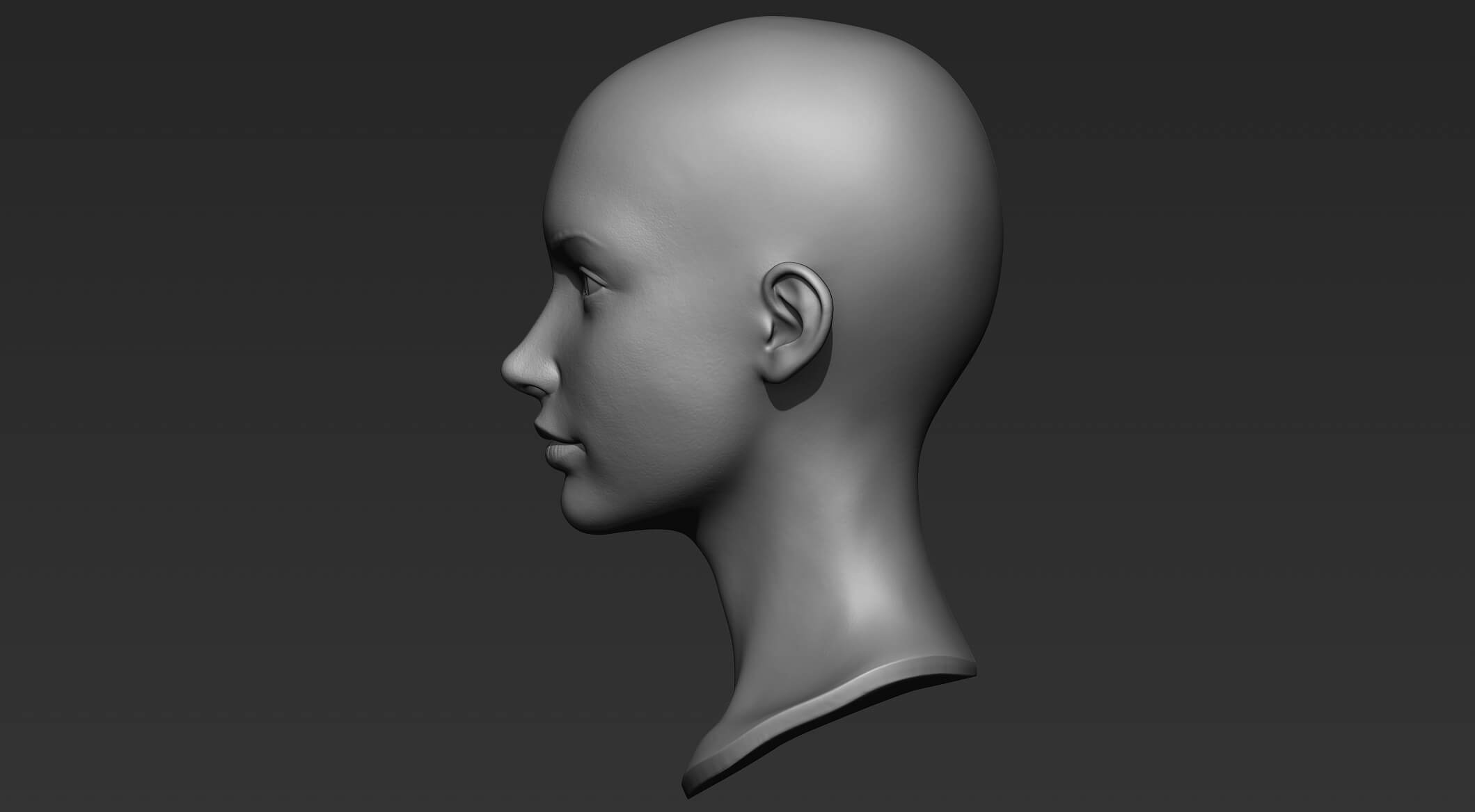 3D Printable Female Head 5 by grihaos001