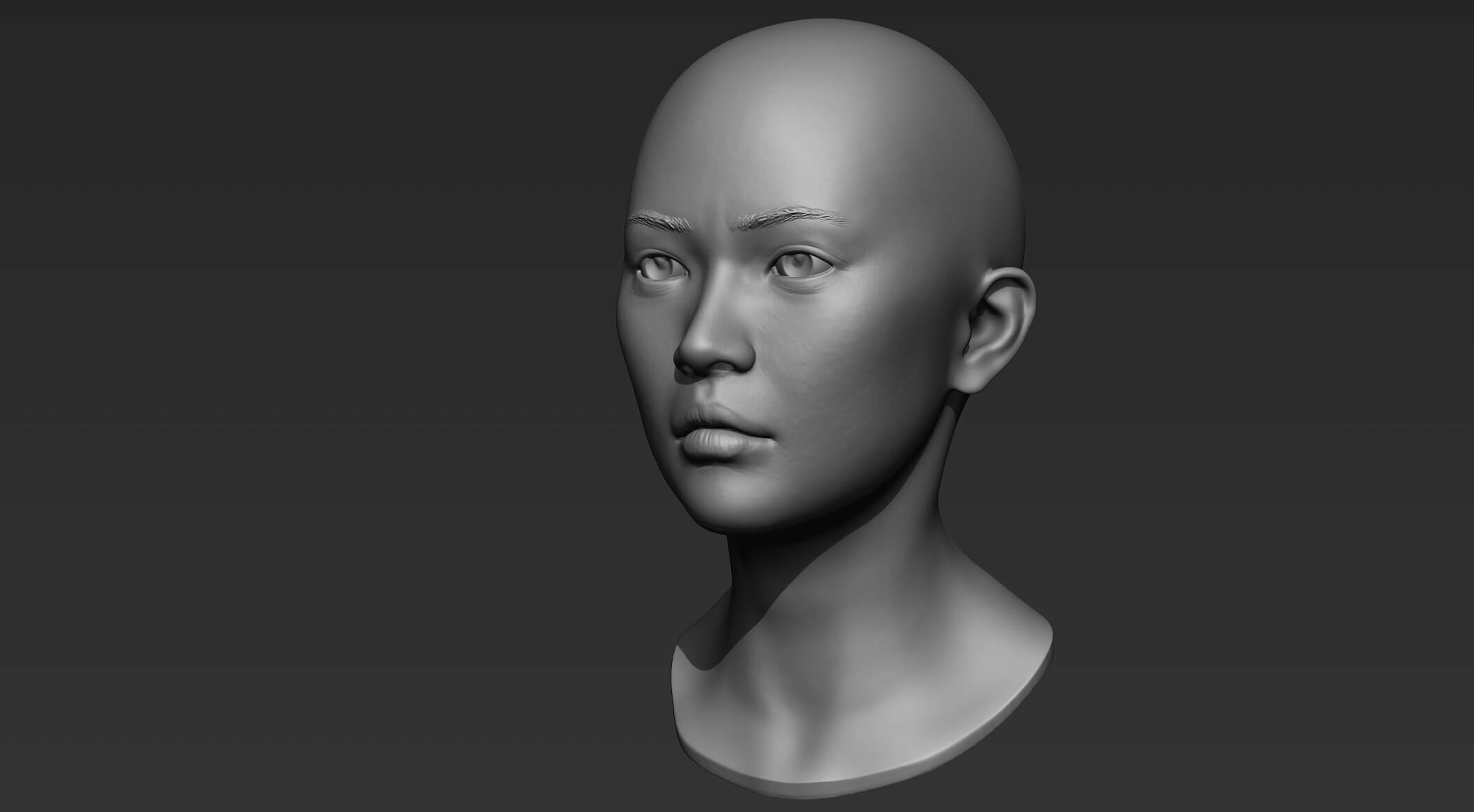 3D Printable Female Head 6 by grihaos001