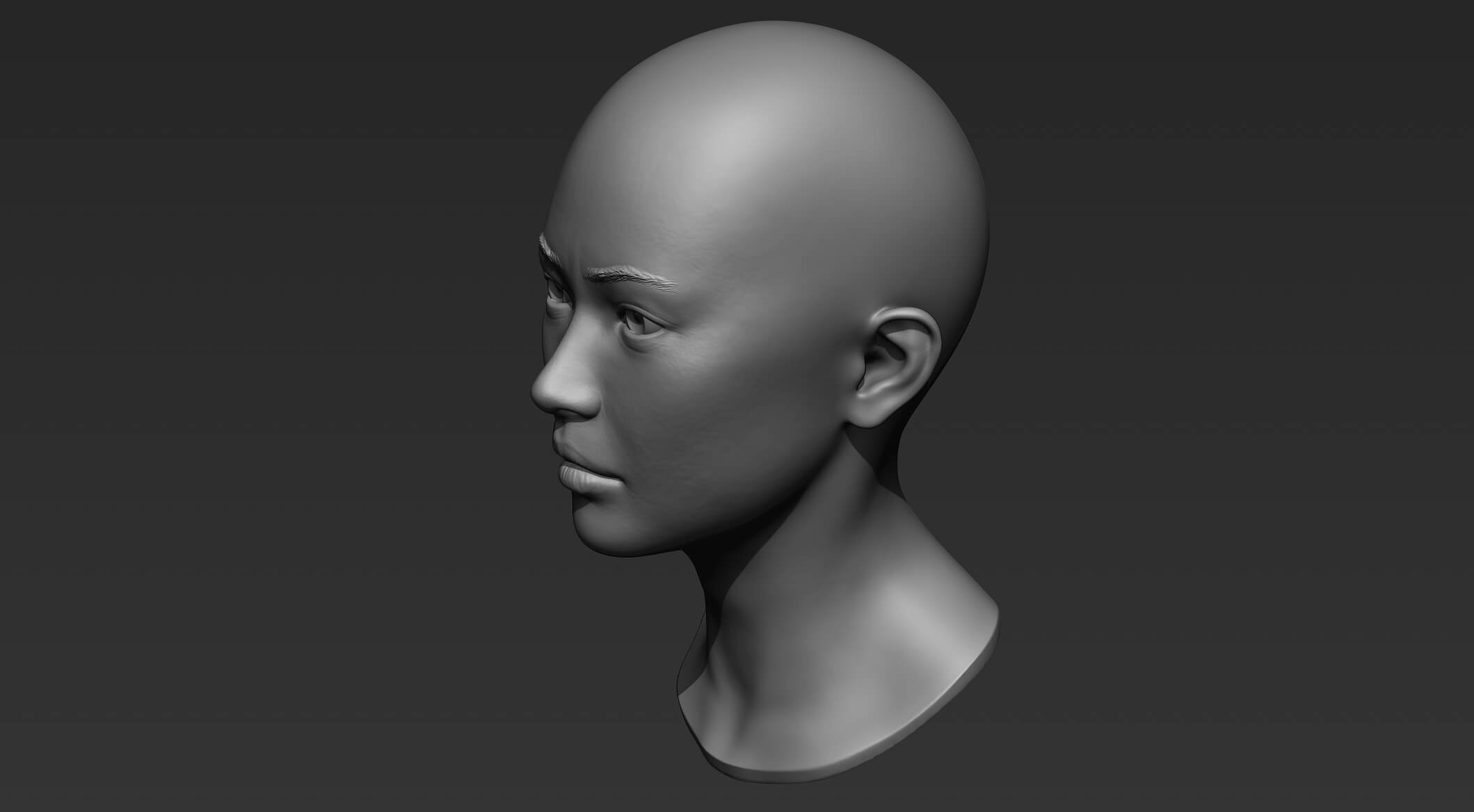 3D Printable Female Head 6 by grihaos001