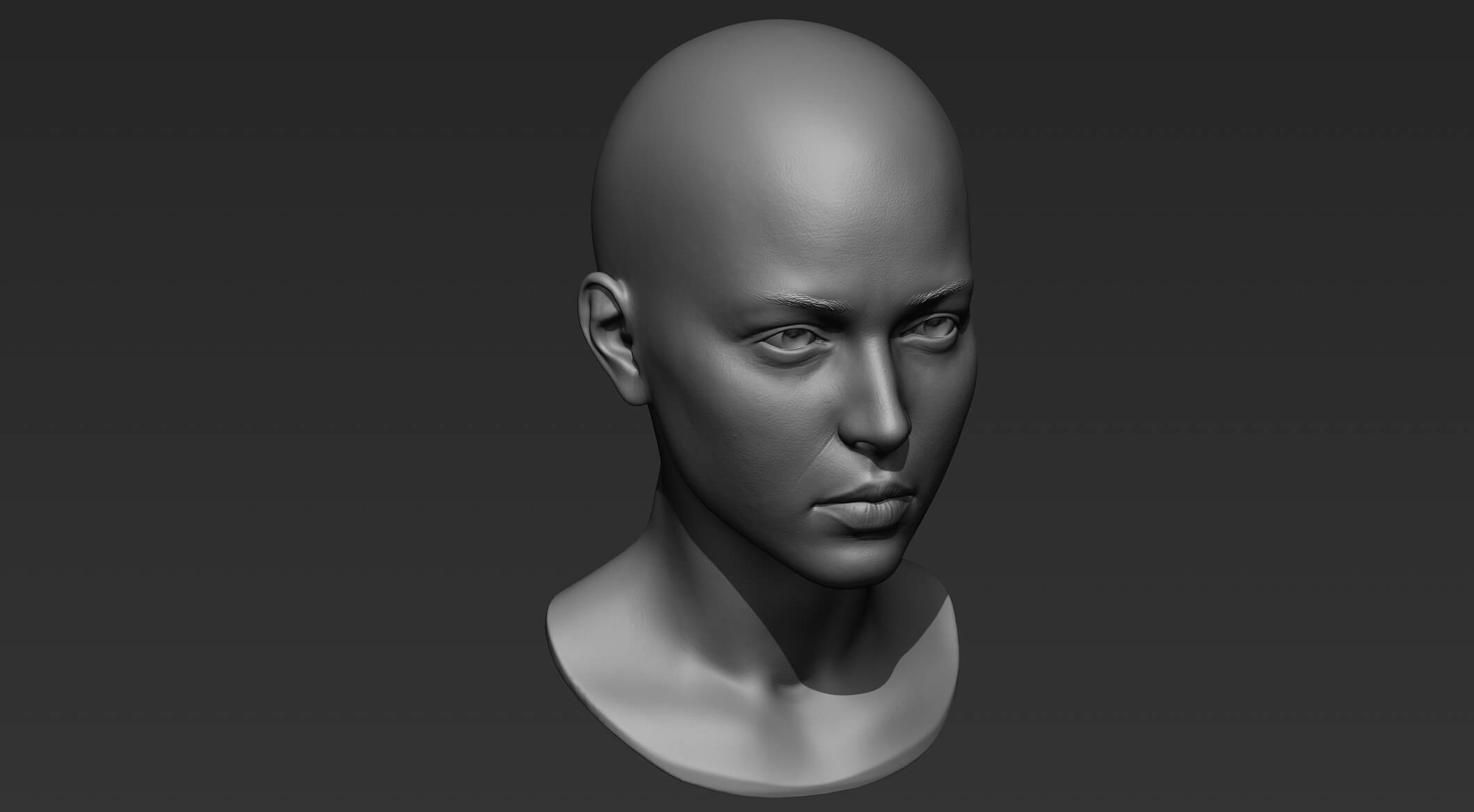 3D Printable Female Head 9 by grihaos001