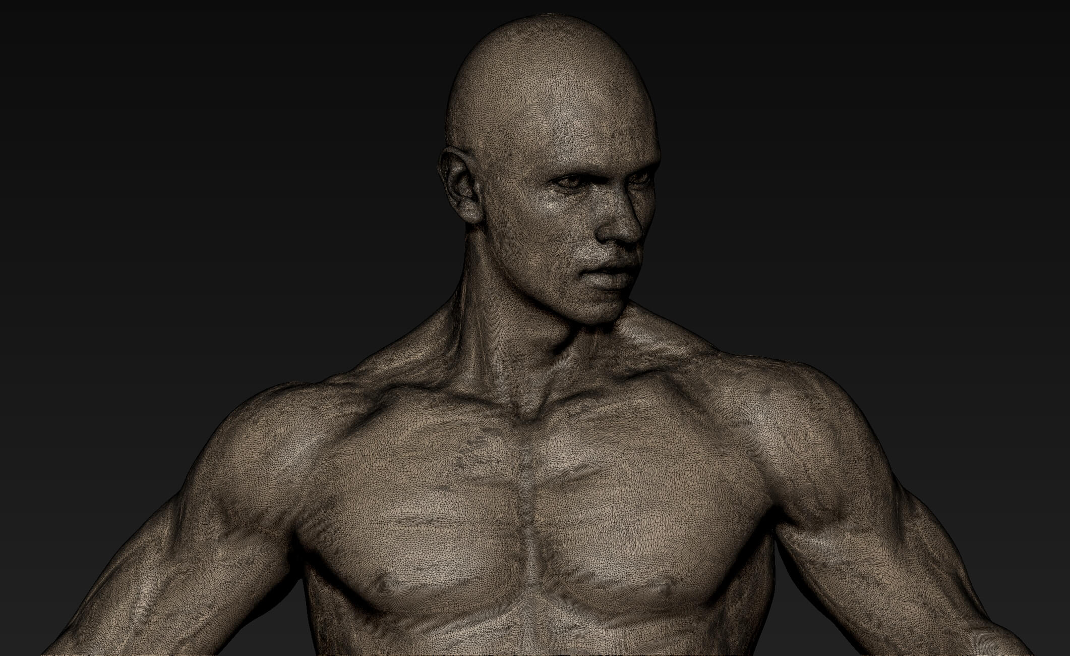 Male Full Body Sculpt Pose 14 - 3D Model by grihaos001
