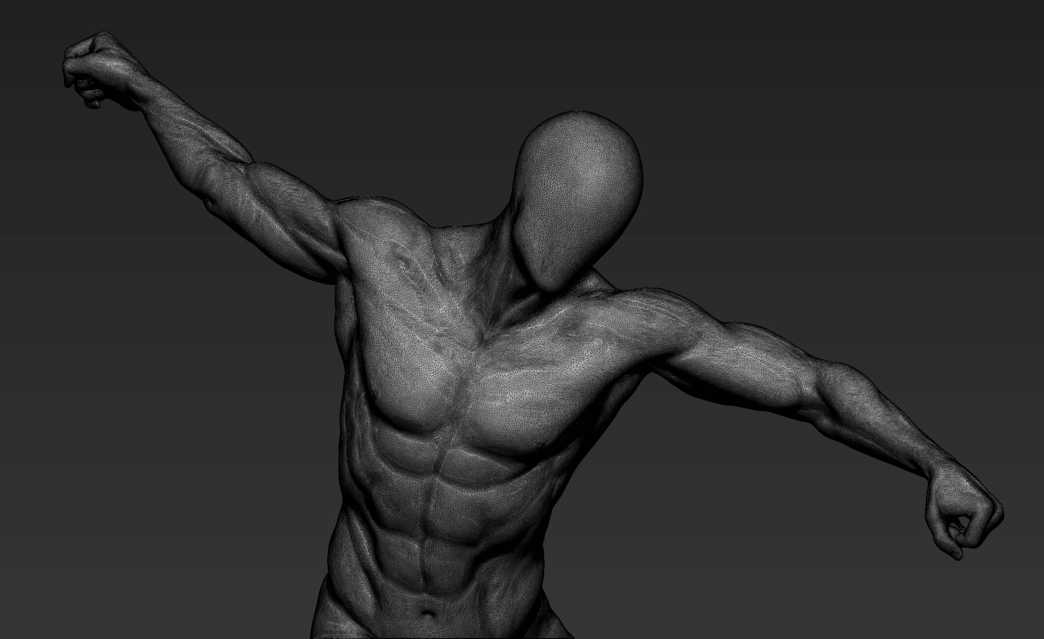 Male Full Body Sculpt Pose 16 - 3D Model by grihaos001