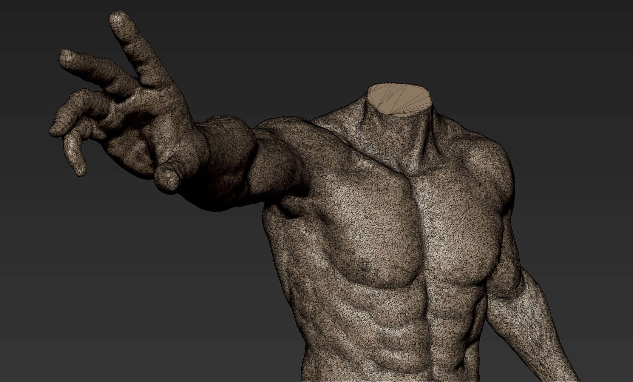 Male Full Body Sculpt Pose 2 - 3D Model by grihaos001