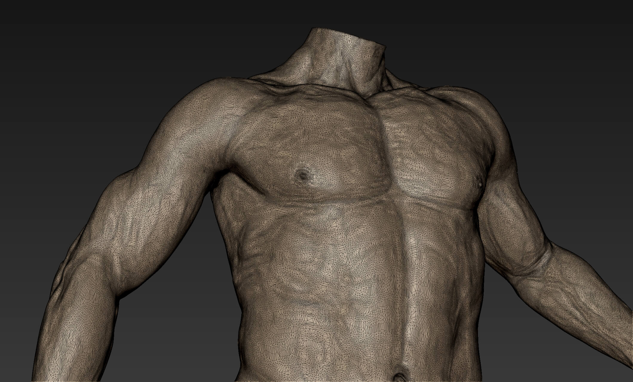 Male Full Body Sculpt Pose 4 - 3D Model by grihaos001