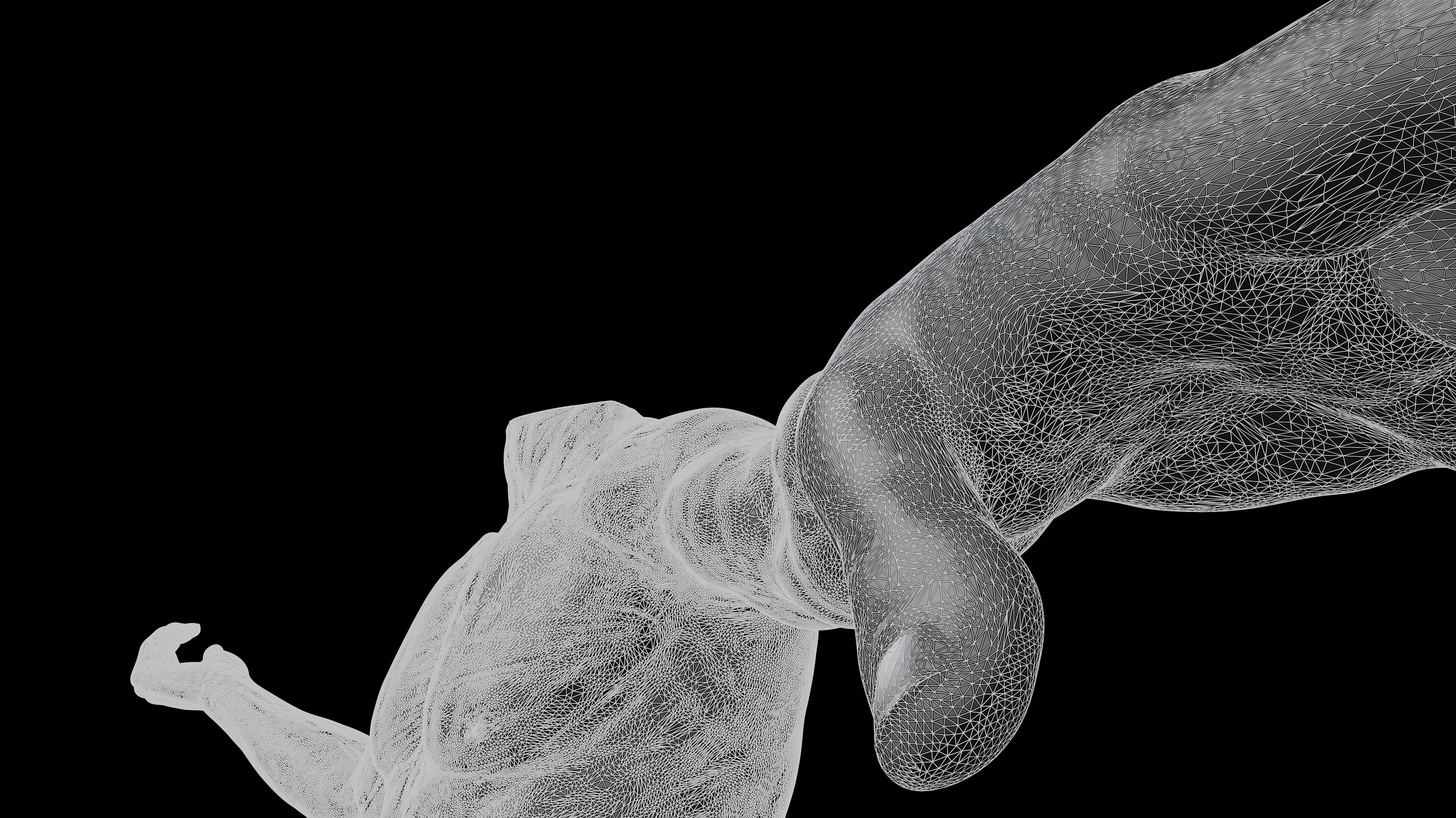 Male Torso With Arms 6 Poses - 3D Print Model by grihaos001