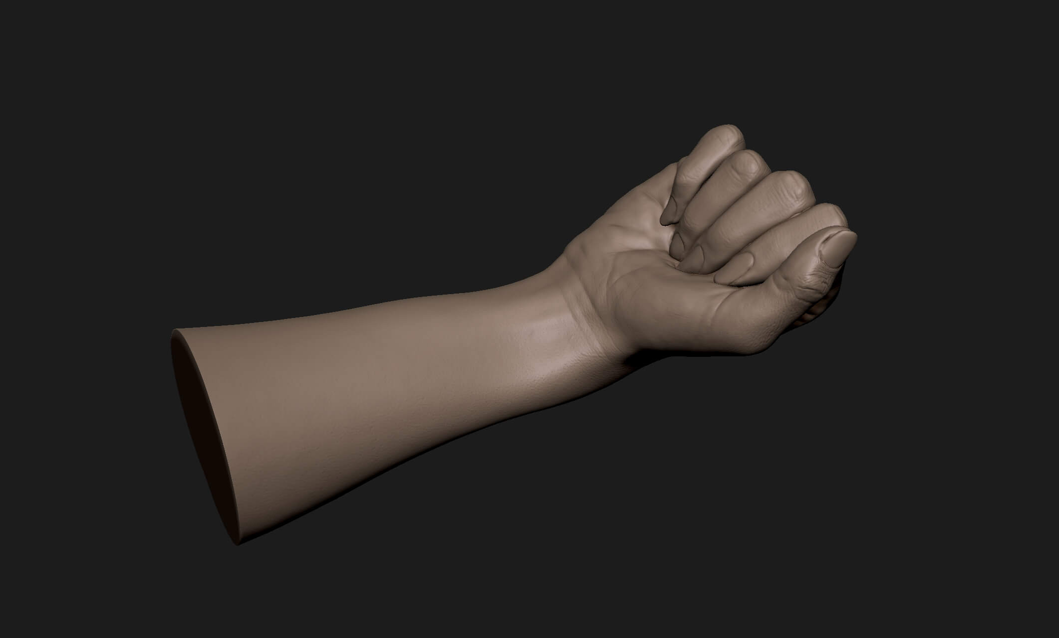 Realistic Female Hand 1 - 3D Print Model by grihaos001