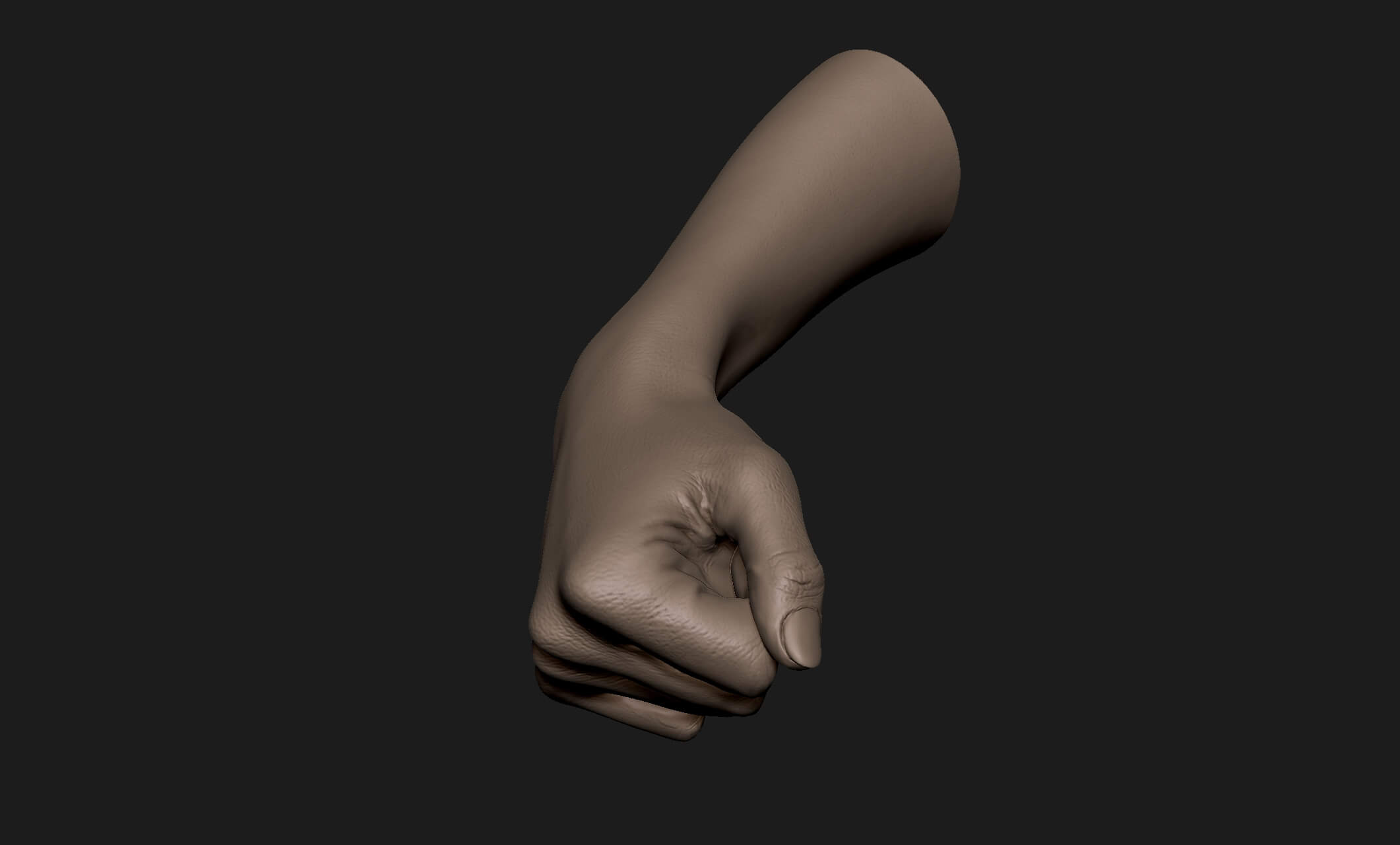 Realistic Female Hand 1 - 3D Model by grihaos001