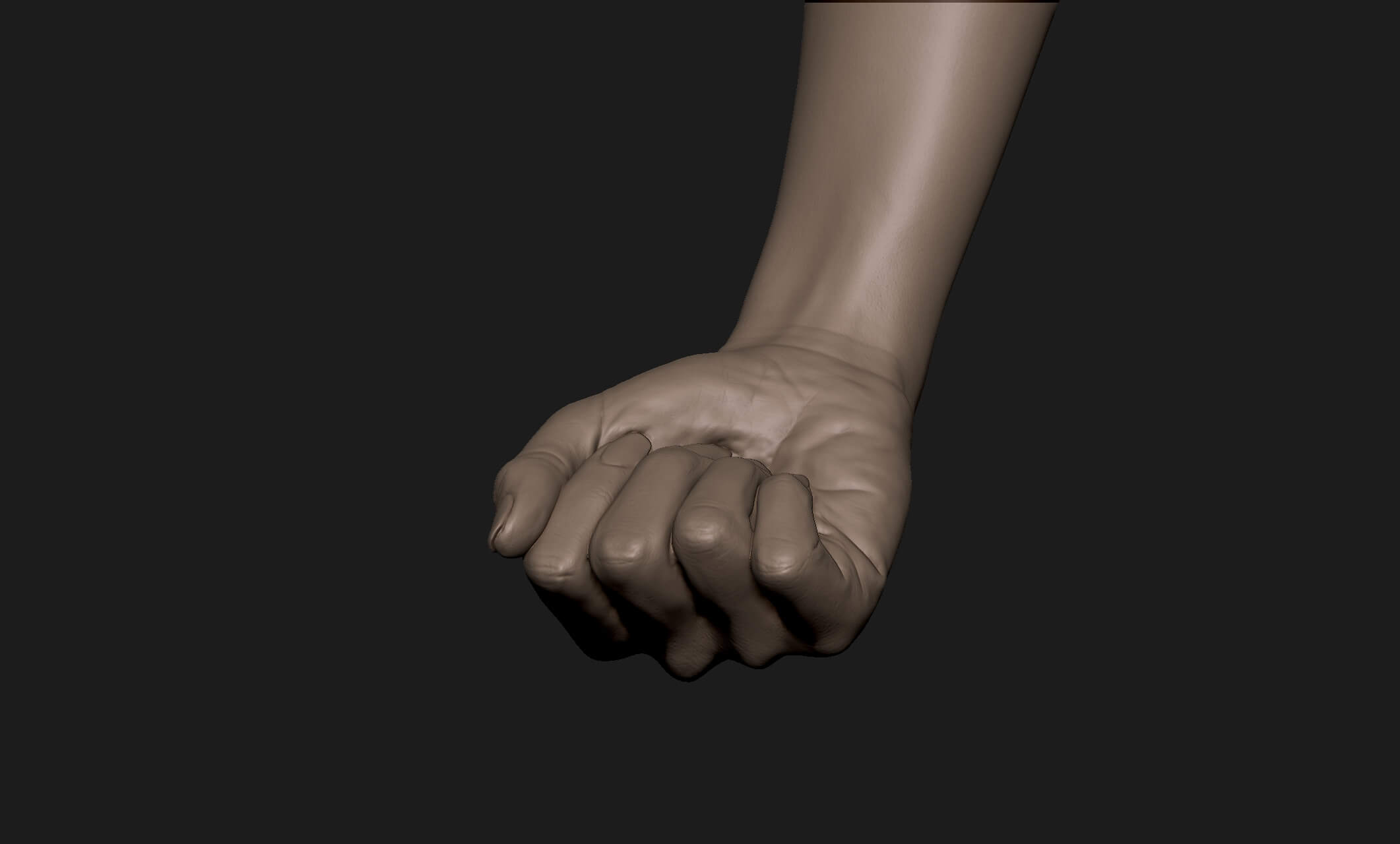 Realistic Female Hand 1 - 3D Model by grihaos001