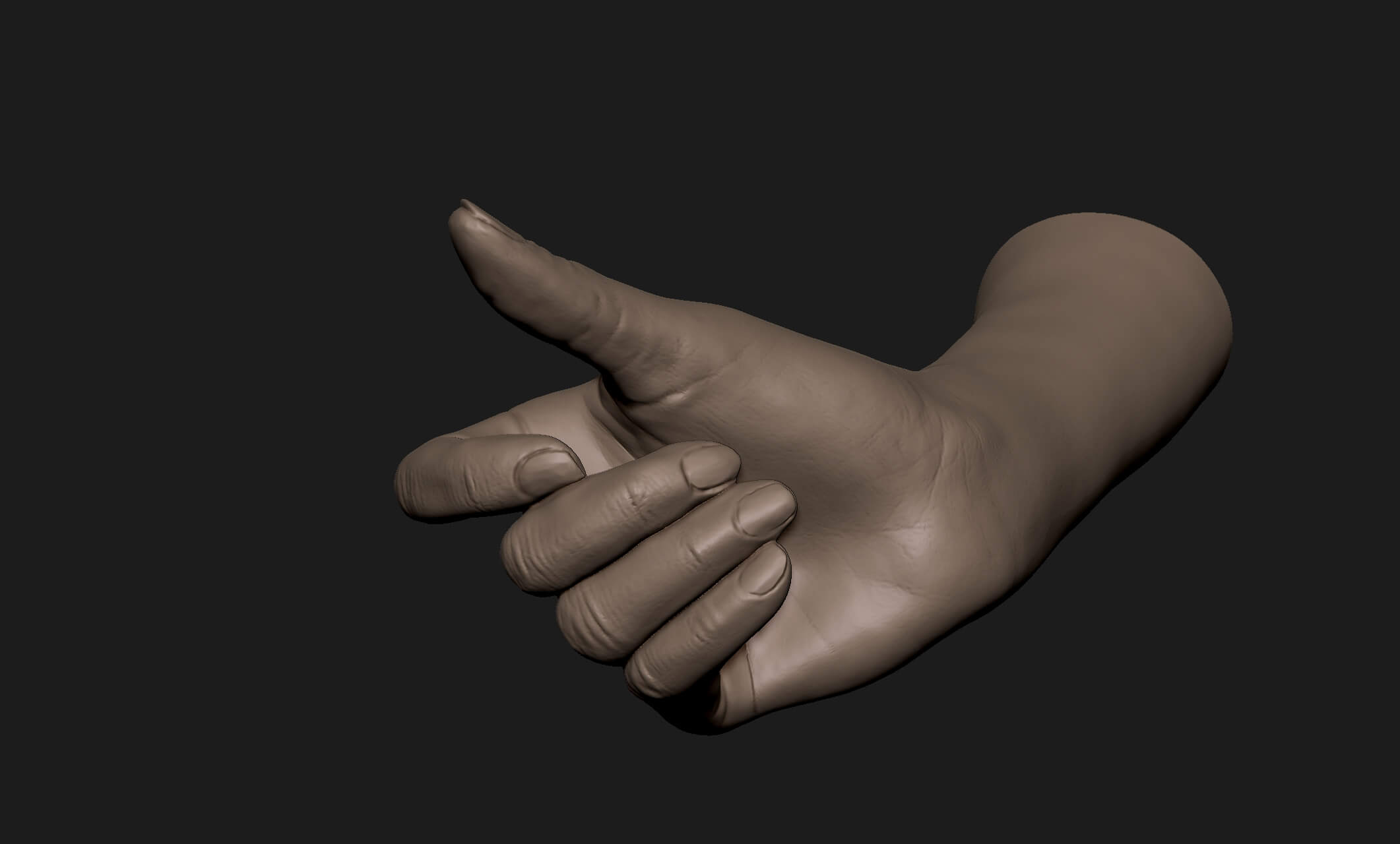 Realistic Female Hand 4 - 3D Model by grihaos001