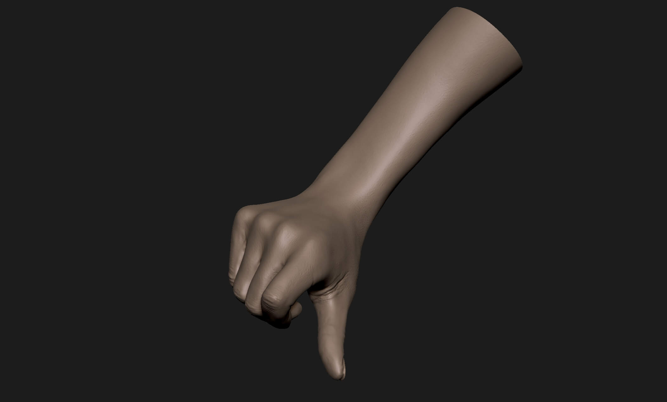 Realistic Female Hand 4 - 3D Model by grihaos001