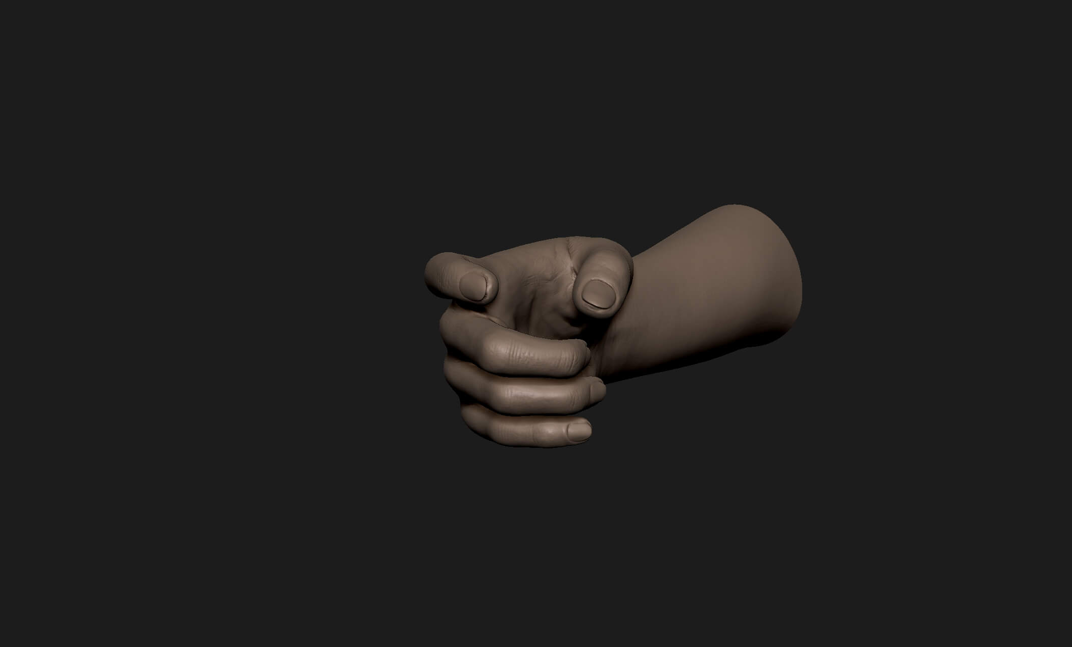 Realistic Female Hand 8 - 3D Model by grihaos001