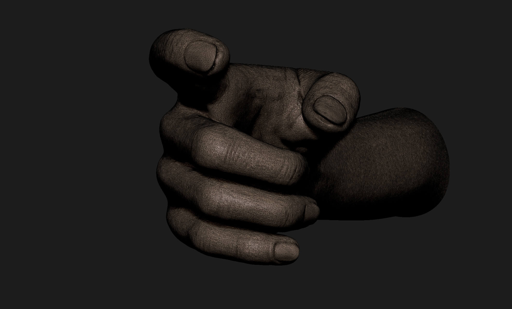 Realistic Female Hand 8 - 3D Model by grihaos001