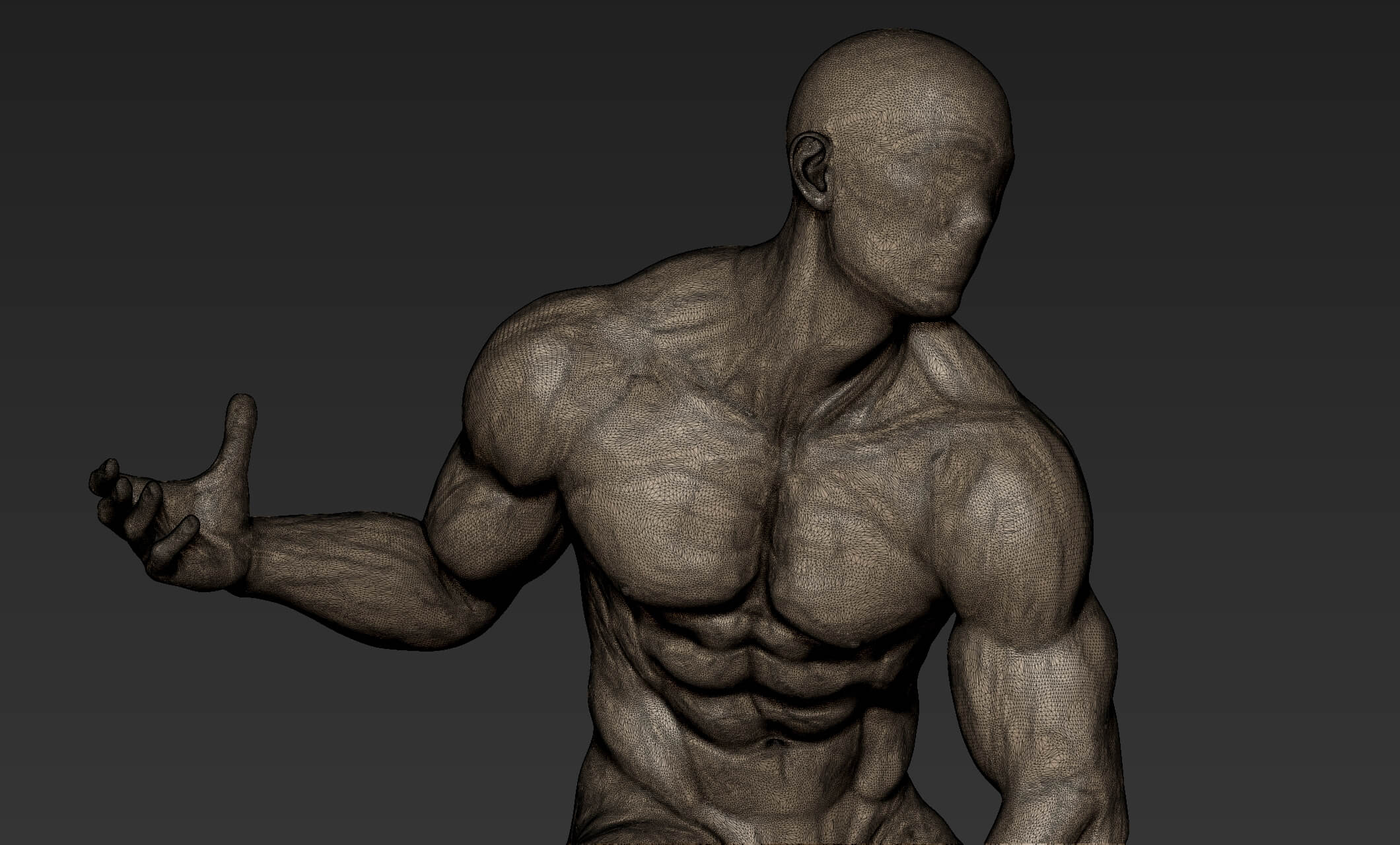 Superhero Male Pose 1 - 3D Print Model by grihaos001