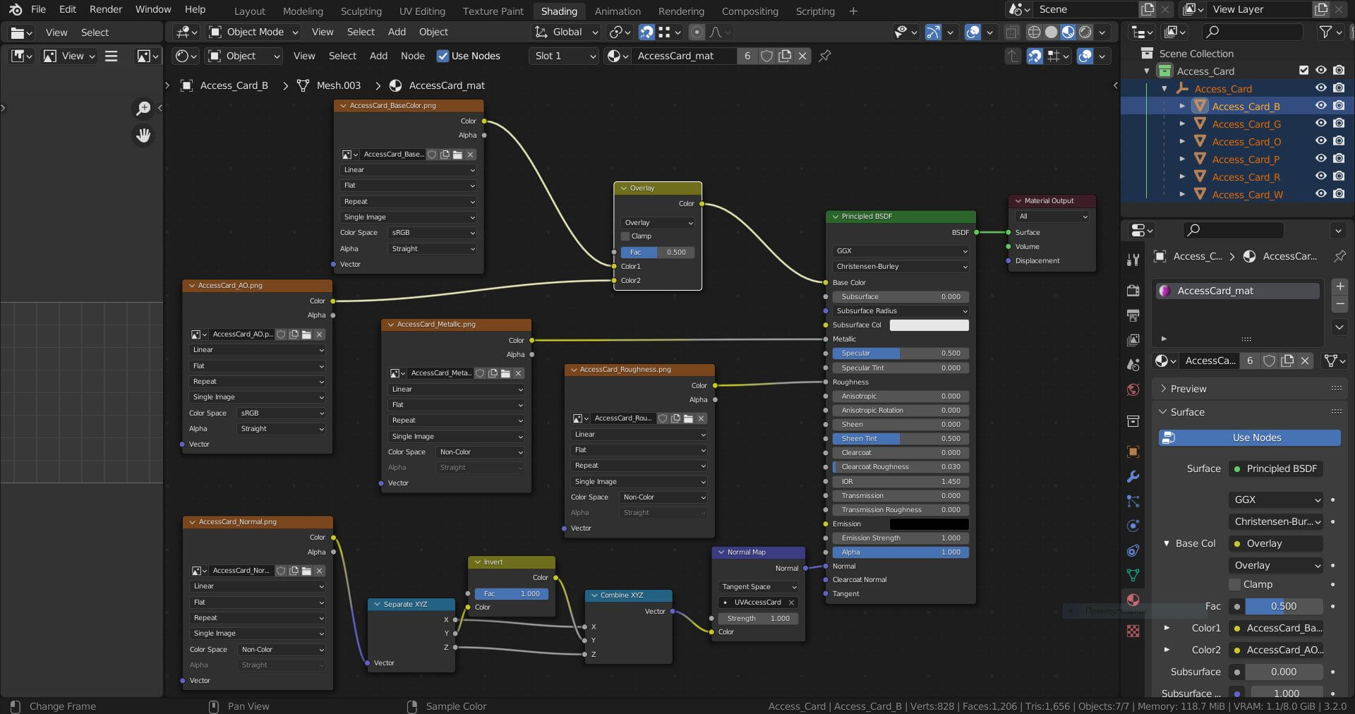 Access Card - 3D Model by Grishmanovskij Anton