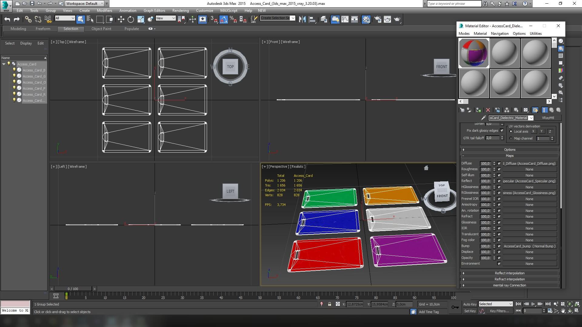 Access Card - 3D Model by Grishmanovskij Anton