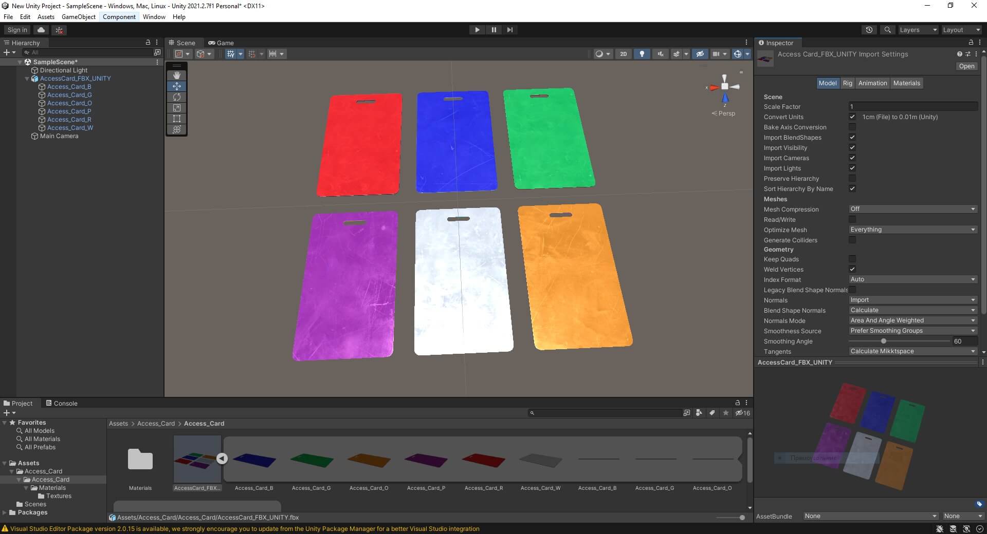 Access Card - 3D Model by Grishmanovskij Anton