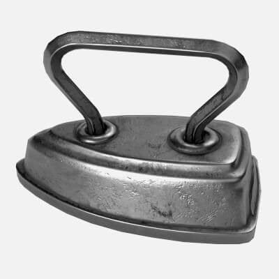 Antique Cuff Iron - 3D Model by Grishmanovskij Anton