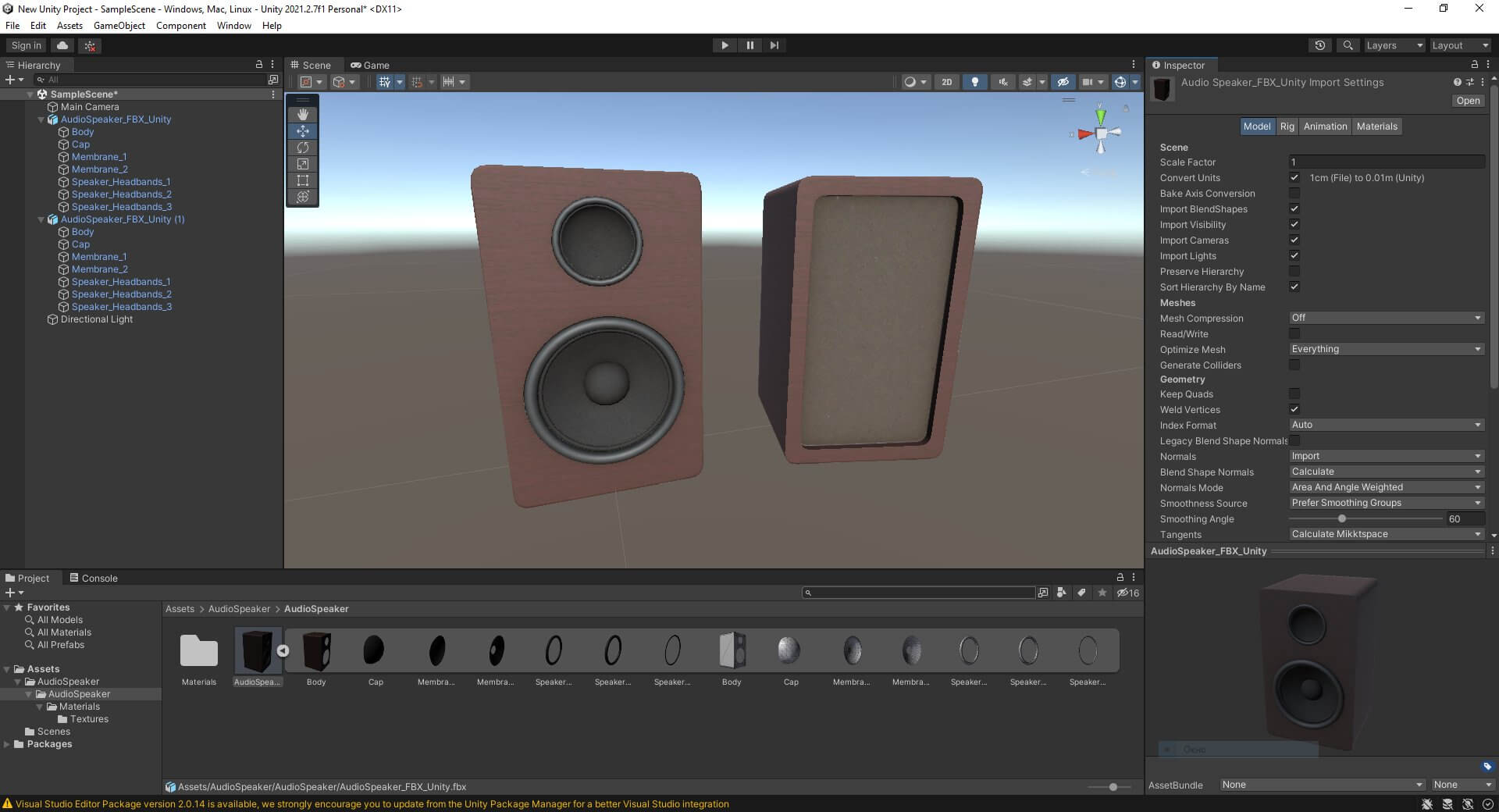 Audio Speaker - 3D Model by Grishmanovskij Anton