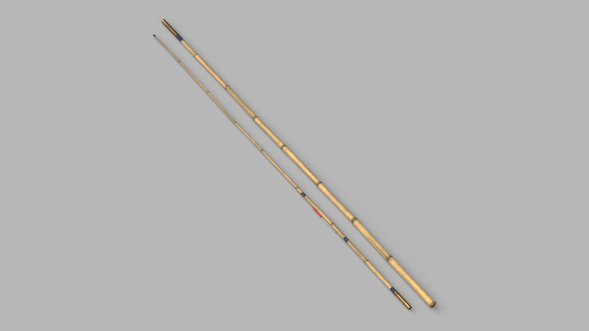 Bamboo Fishing Rod - 3D Model by Grishmanovskij Anton