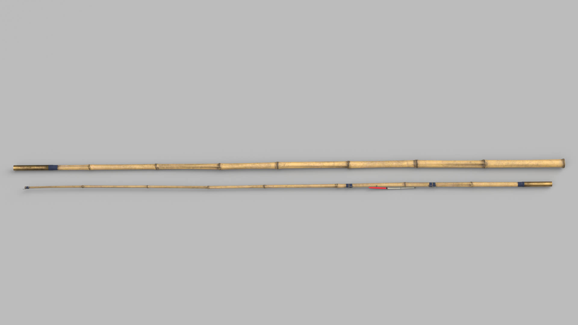 Bamboo Fishing Rod - 3D Model by Grishmanovskij Anton